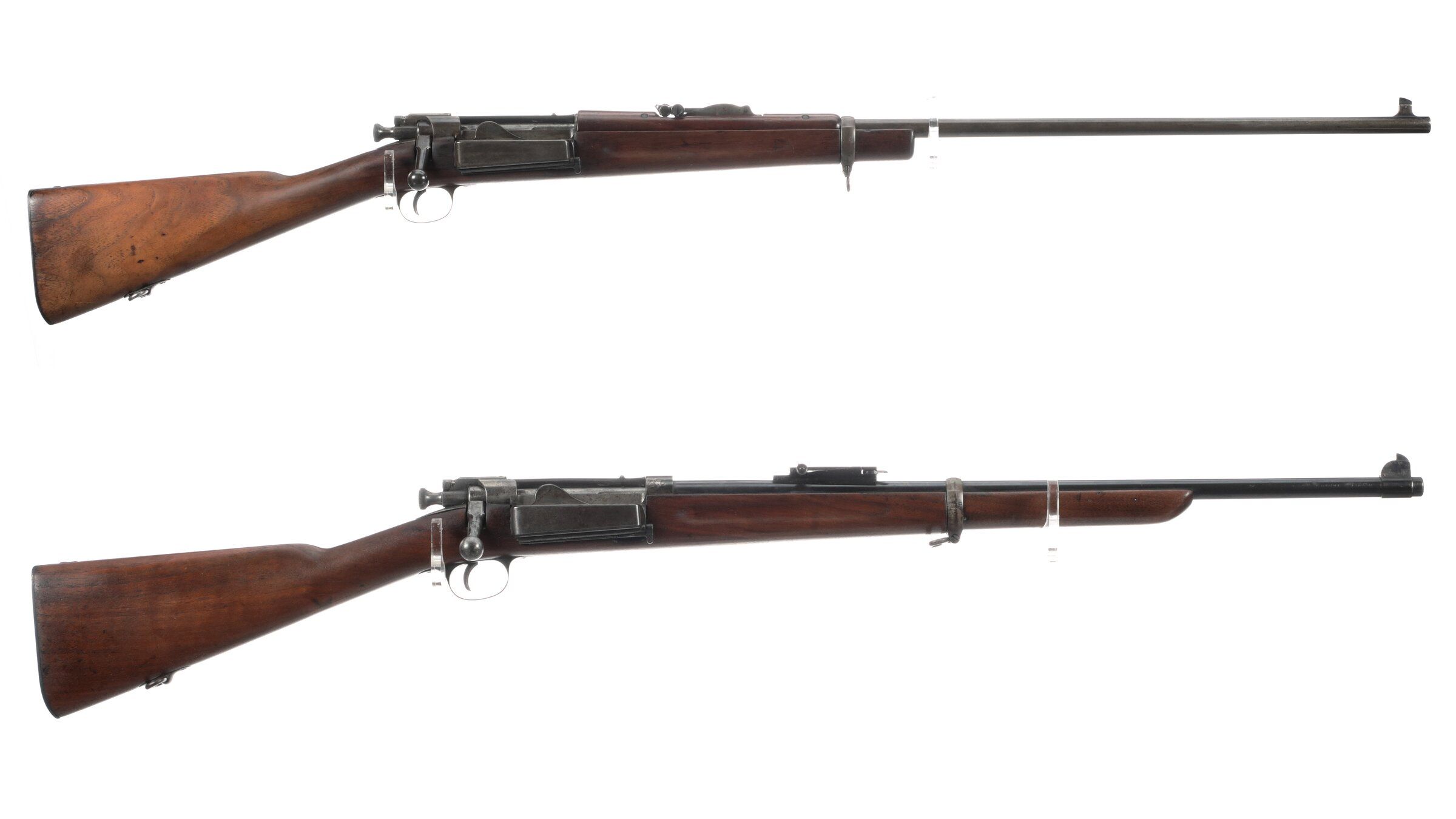 Two U.S. Springfield Krag-Jorgensen Bolt Action Rifles | Rock Island ...