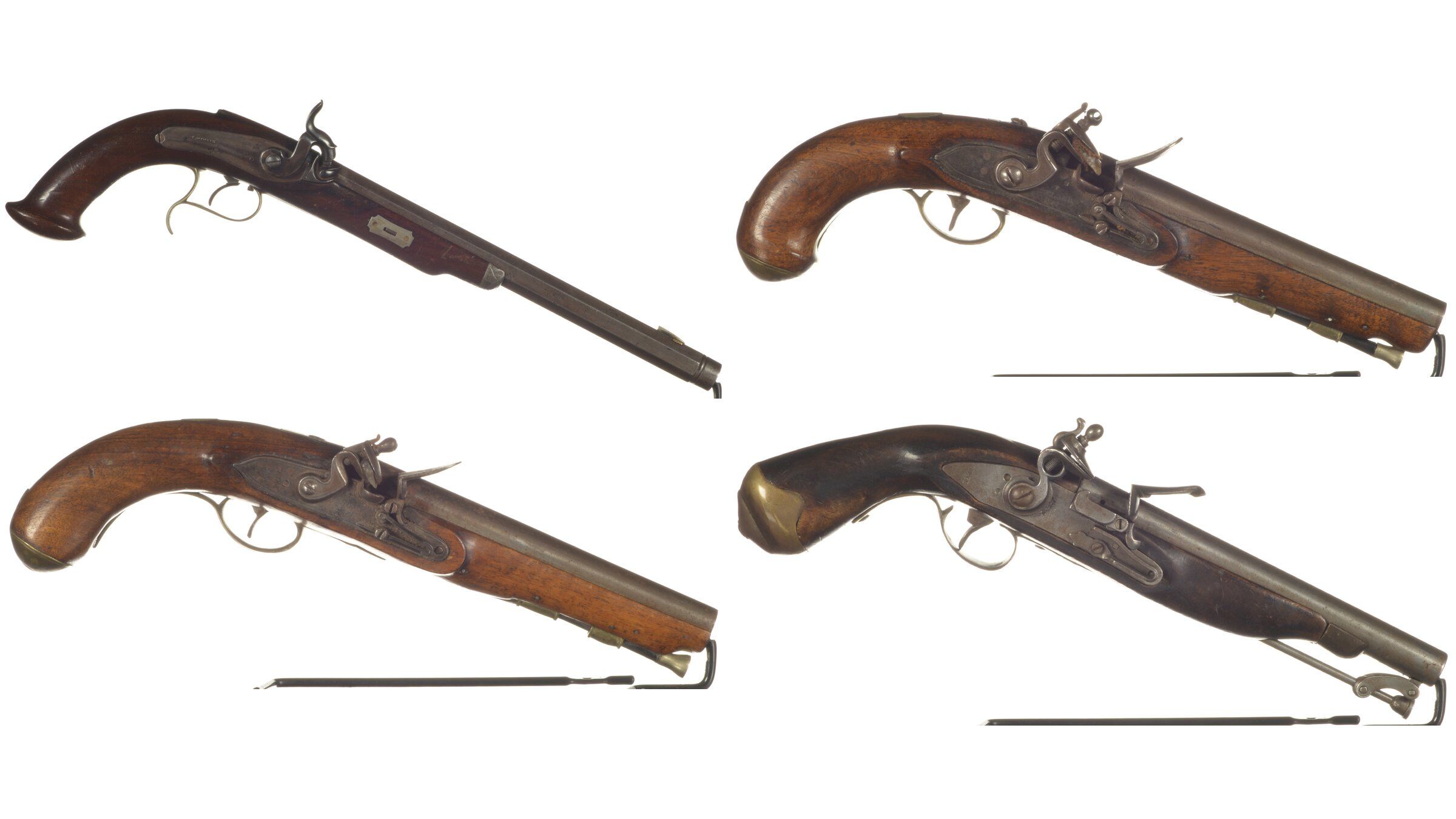Four Antique Muzzleloading Pistols | Rock Island Auction