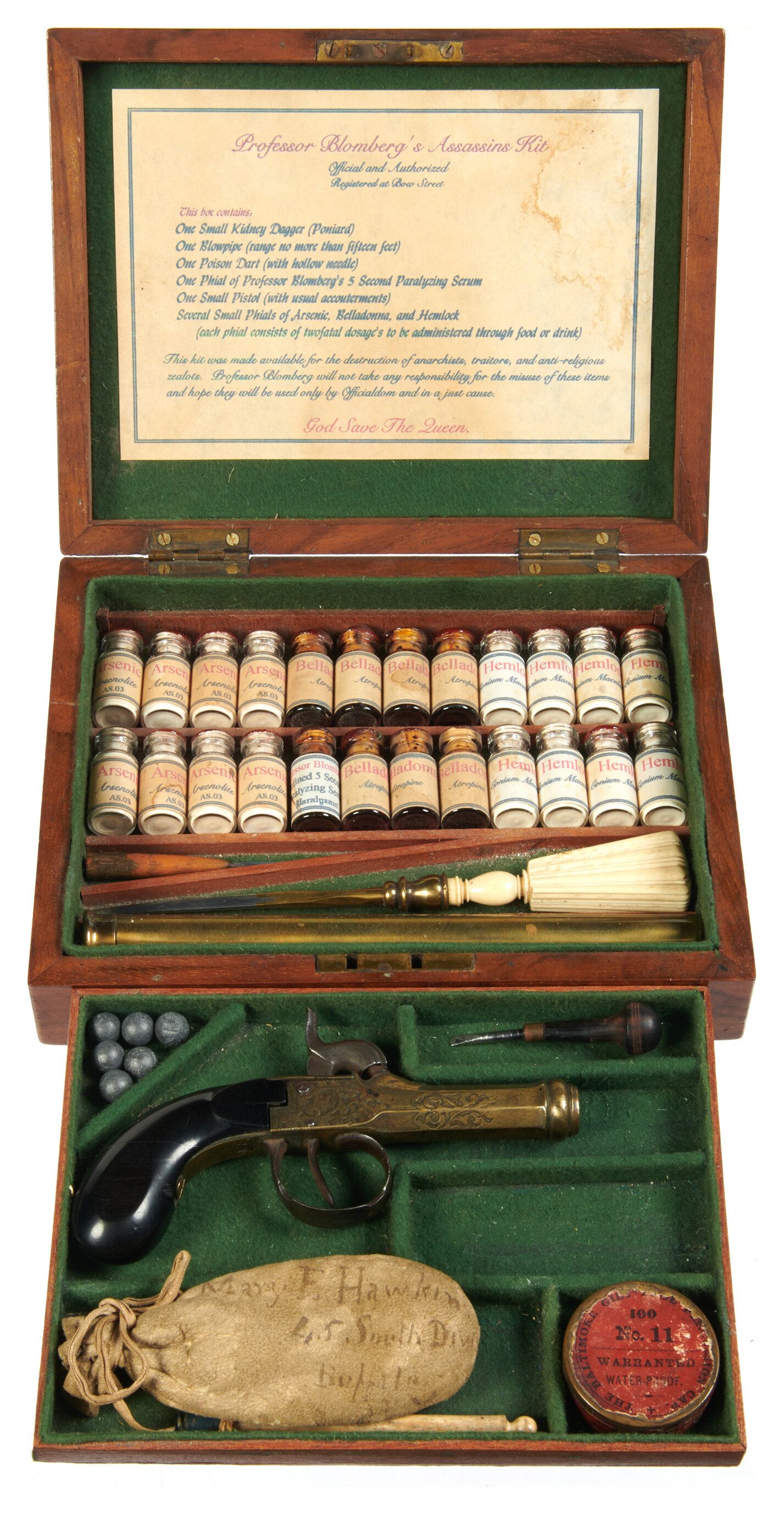 Professor Blomberg's Assassin Kit | Rock Island Auction