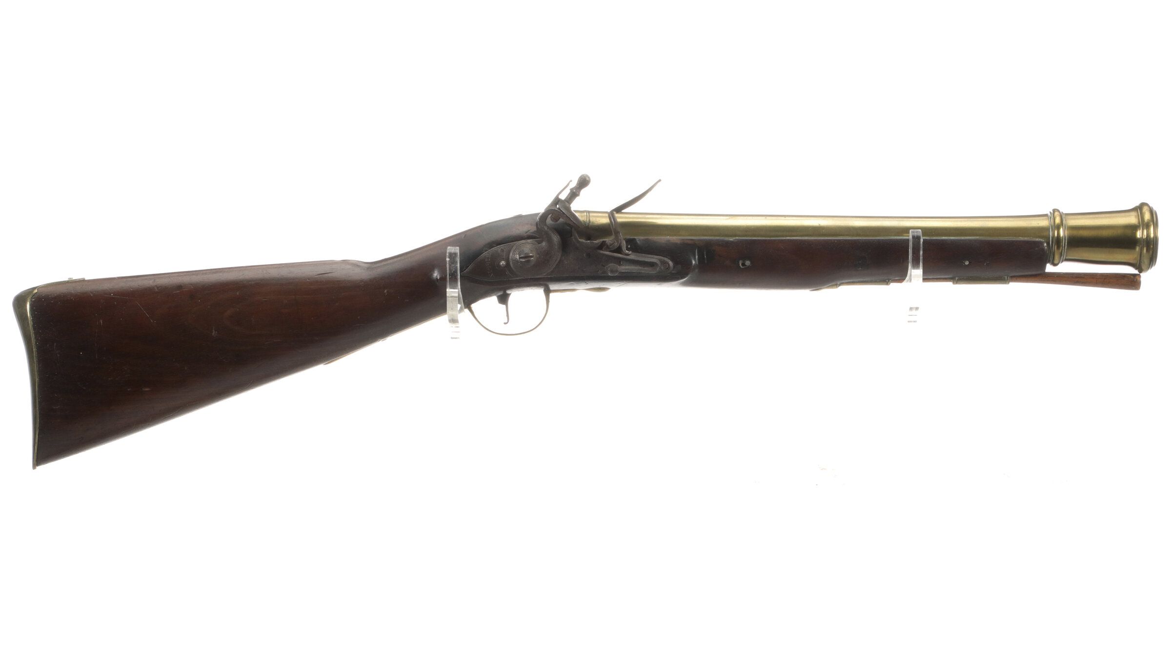 18th Century British Wiggin Brass Barreled Flintlock Blunderbuss | Rock ...
