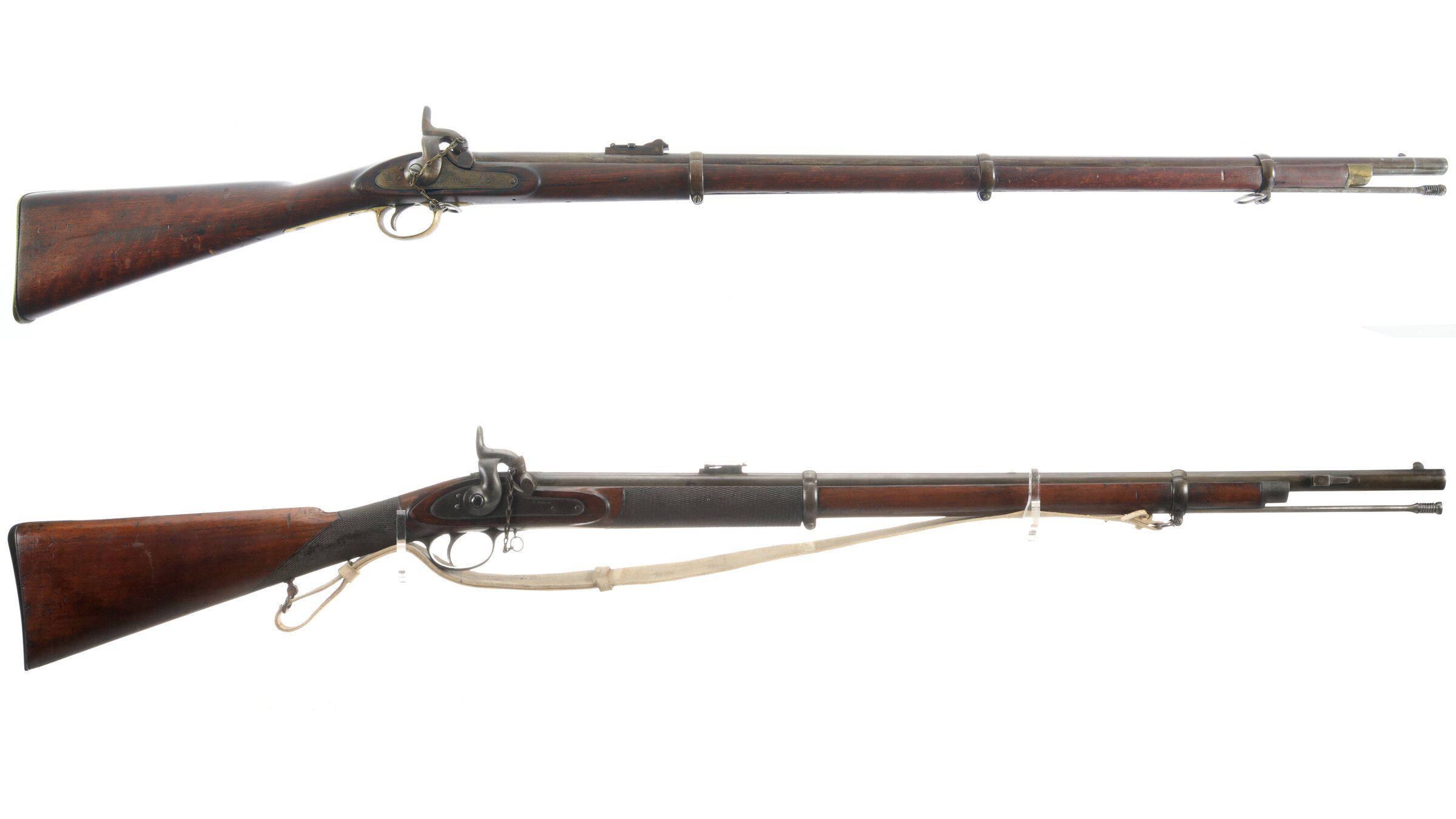 Two British Muzzleloading Percussion Rifles | Rock Island Auction