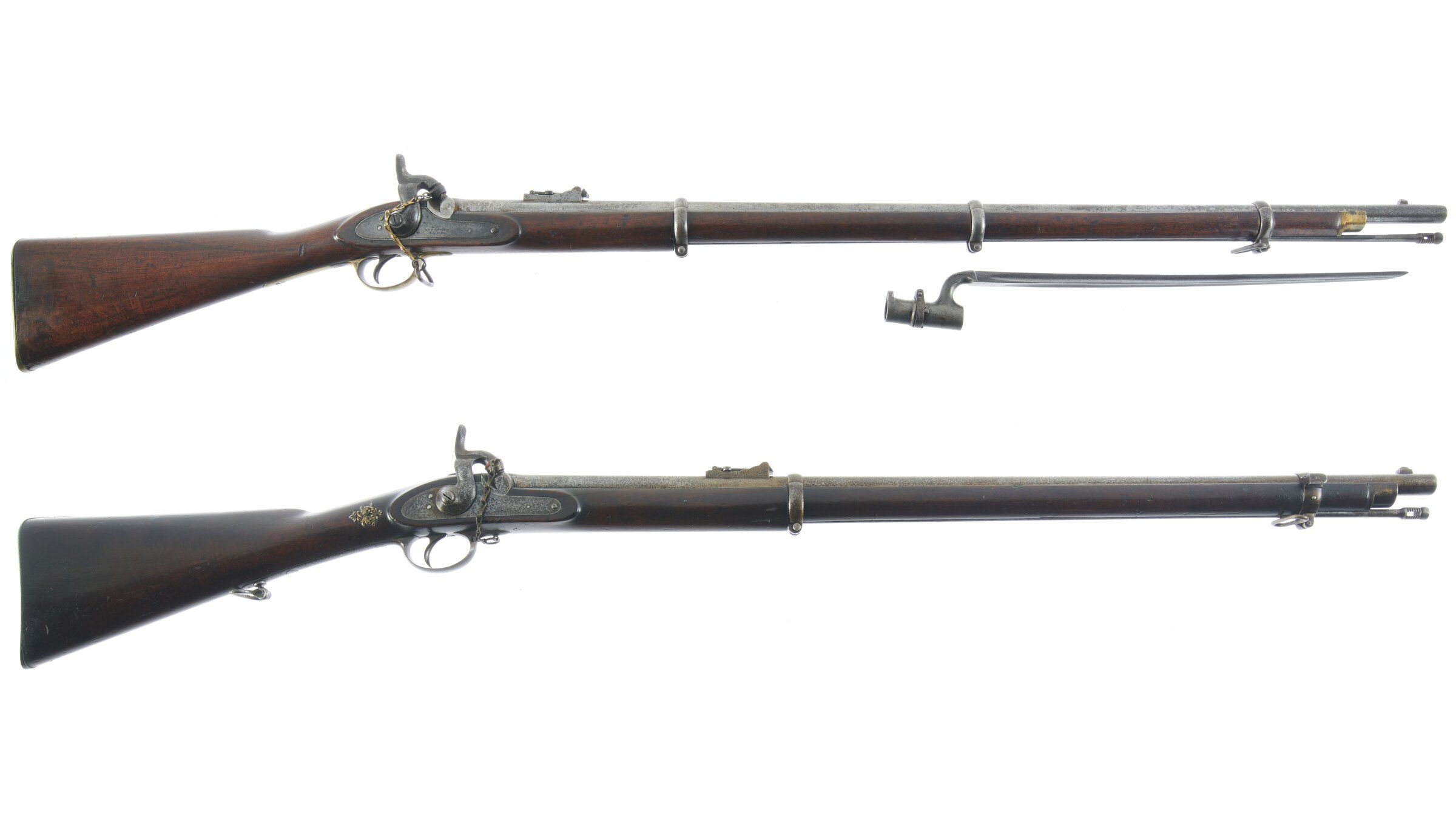 Two British Percussion Rifles | Rock Island Auction