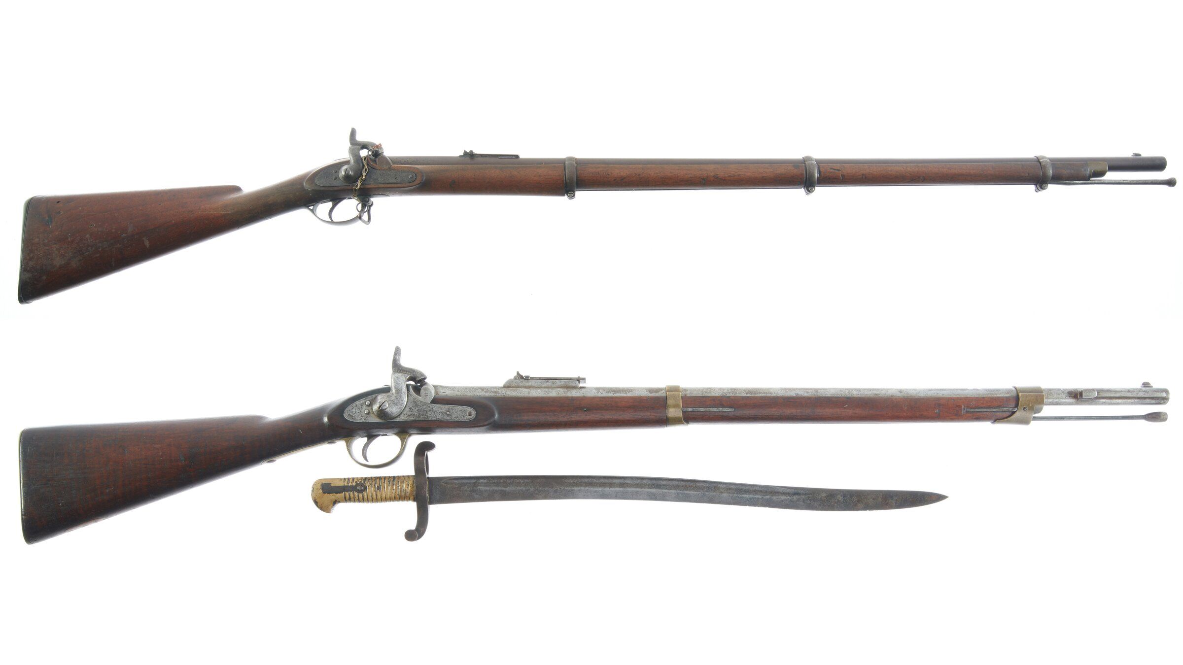 Two Antique European Percussion Rifles | Rock Island Auction