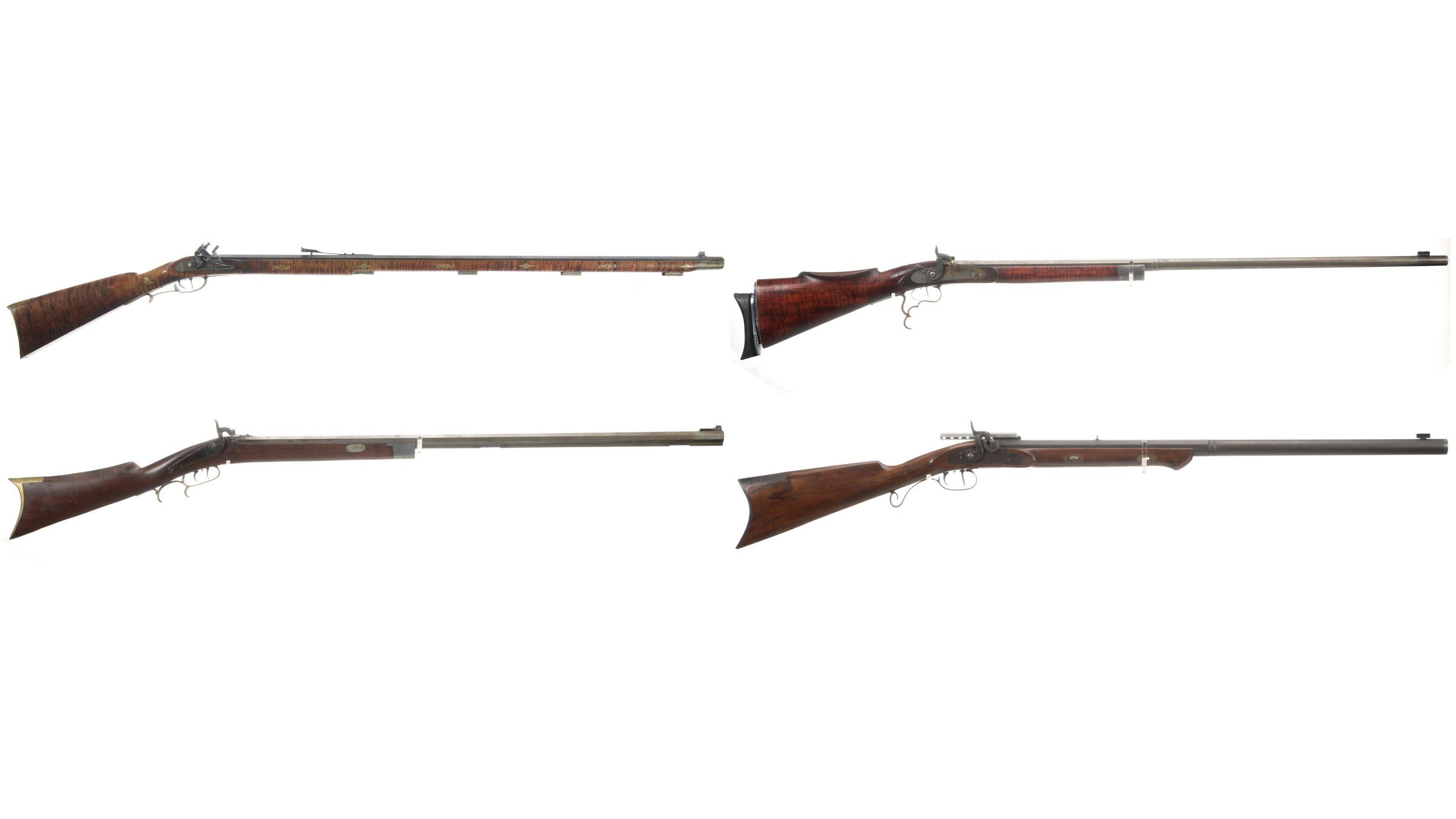 Four Contemporary Muzzleloading Target Rifles | Rock Island Auction