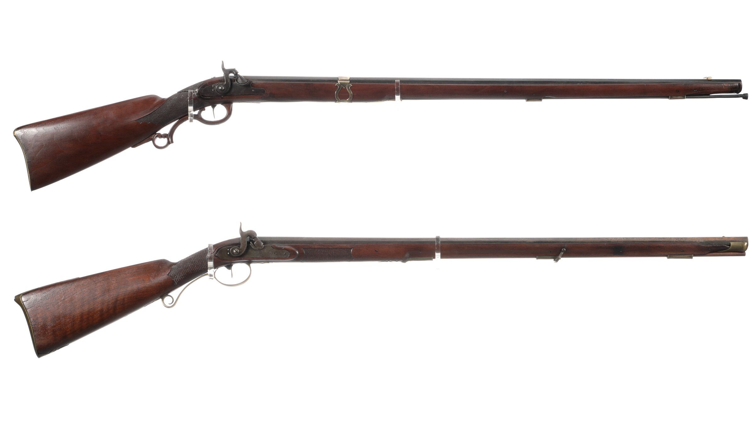 Two European Muzzleloading Percussion Smoothbored Rifles | Rock Island ...