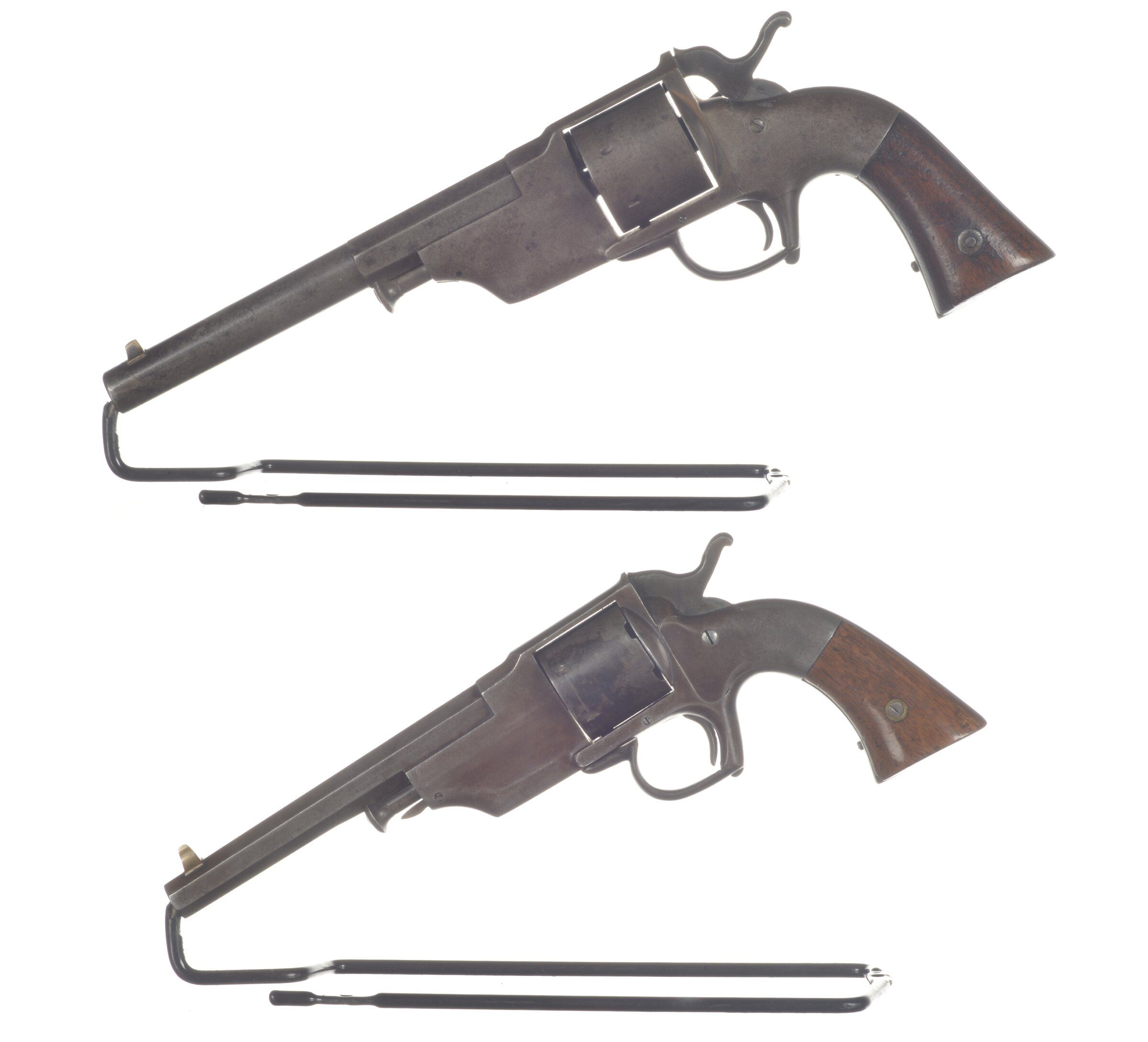 Two Scarce Allen & Wheelock Center Hammer Lipfire Revolvers | Rock ...