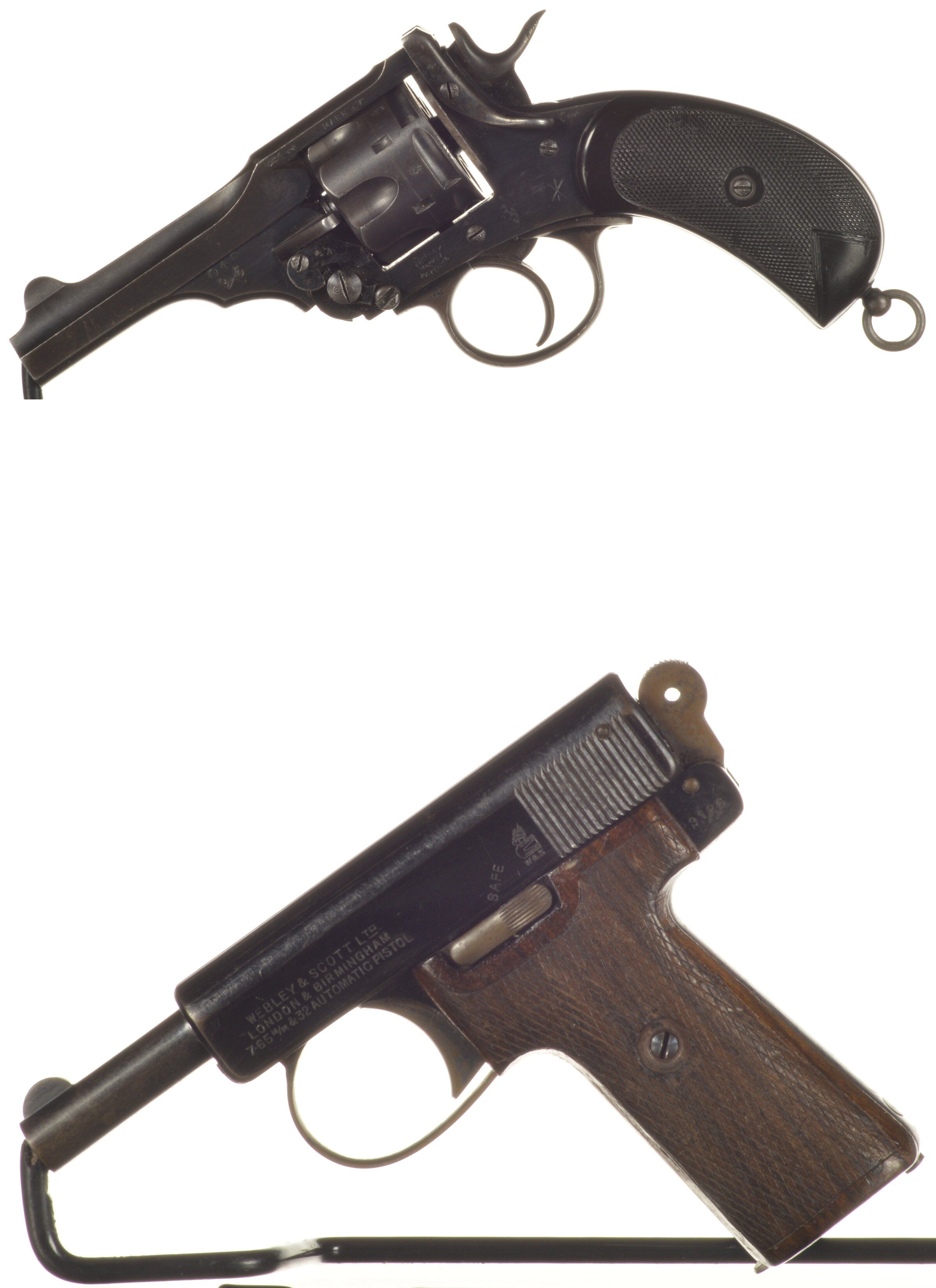 Two British Webley Handguns | Rock Island Auction