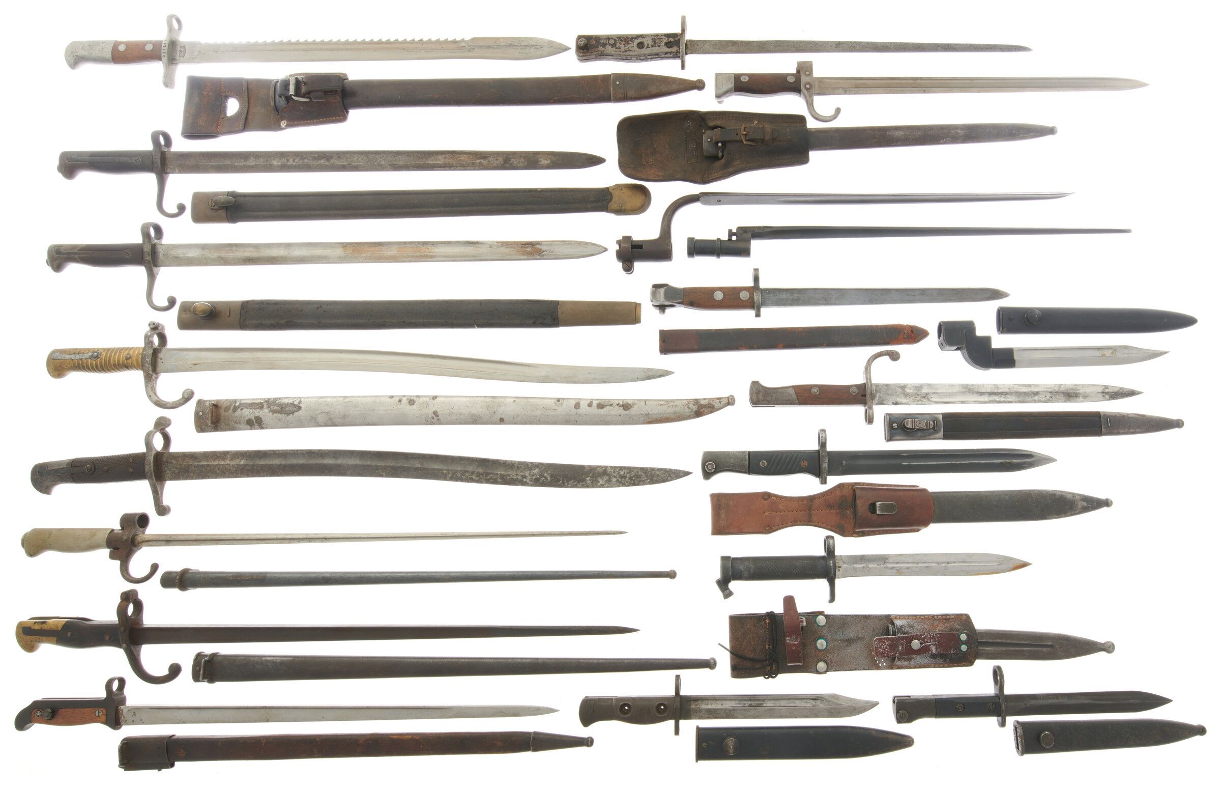 Large Grouping of Military Bayonets | Rock Island Auction Large Grouping of Military Bayonets | Rock Island Auction