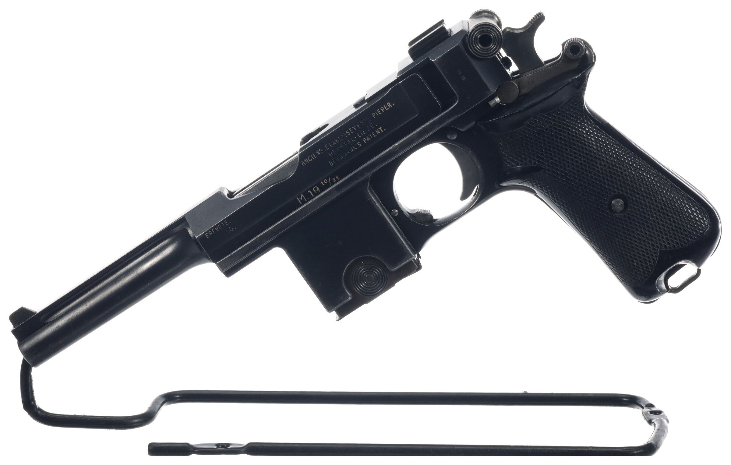 Danish Contract Bergmann Patent Pieper Model 1910/21 Pistol | Rock ...