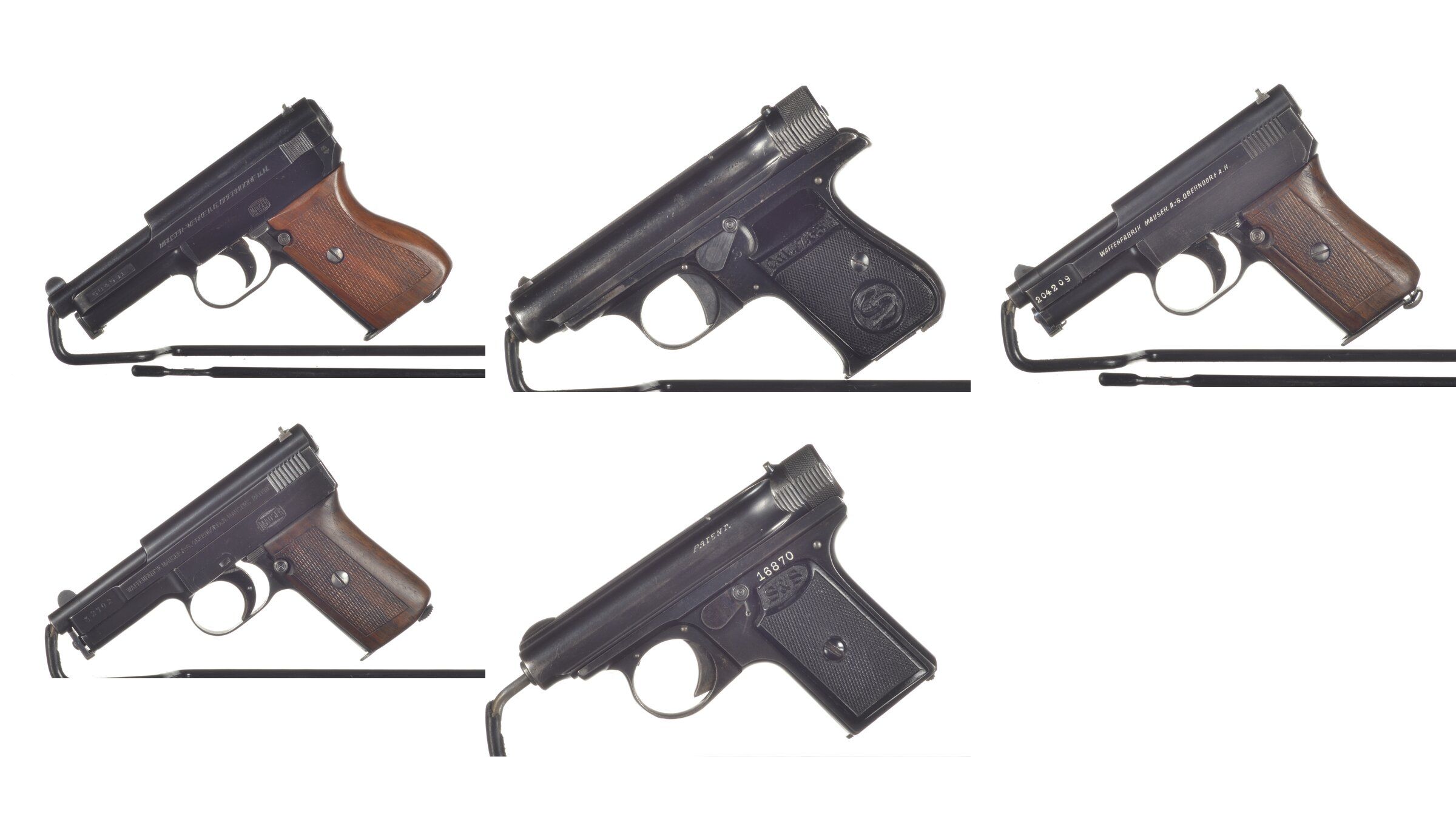 Five German Semi-Automatic Pistols | Rock Island Auction