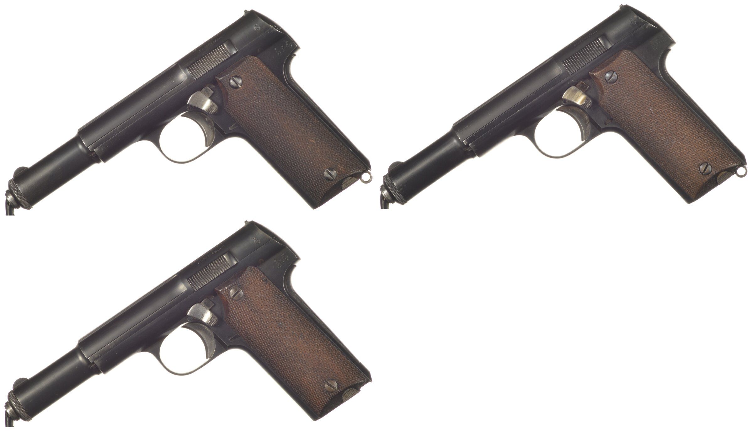 Three Spanish Astra Model 600/43 Semi-Automatic Pistols | Rock Island ...