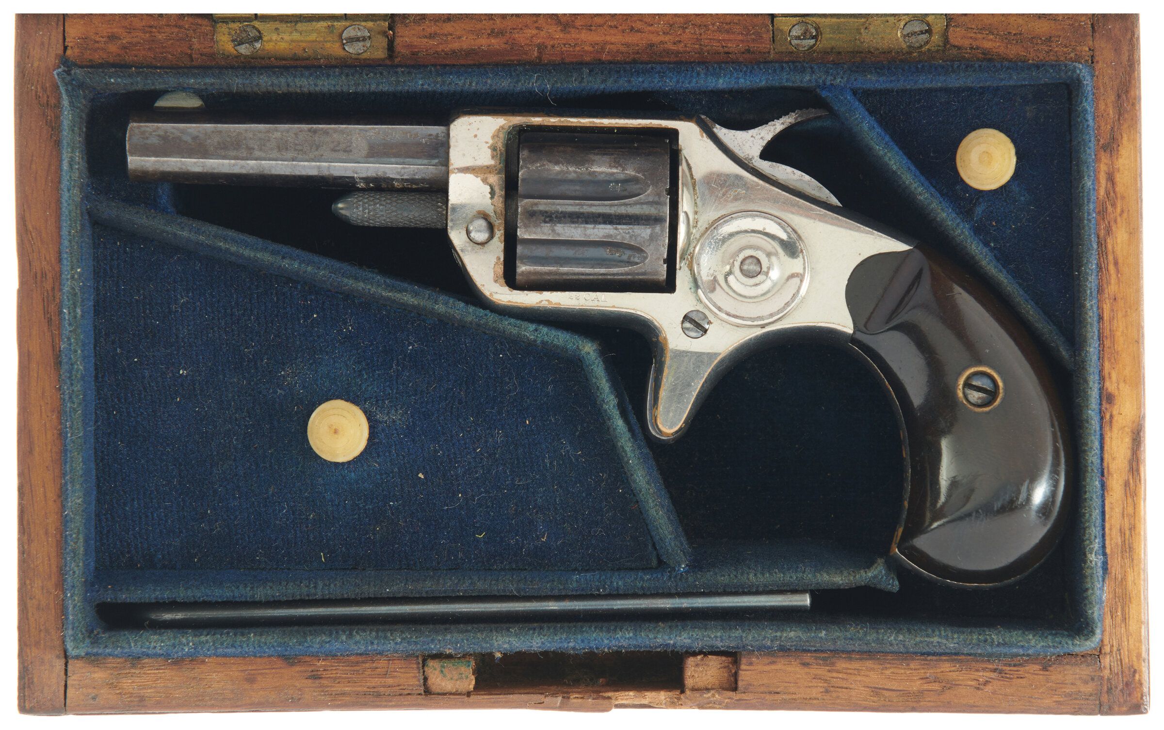 London Cased Etched Panel Colt New Line 22 Revolver | Rock Island Auction