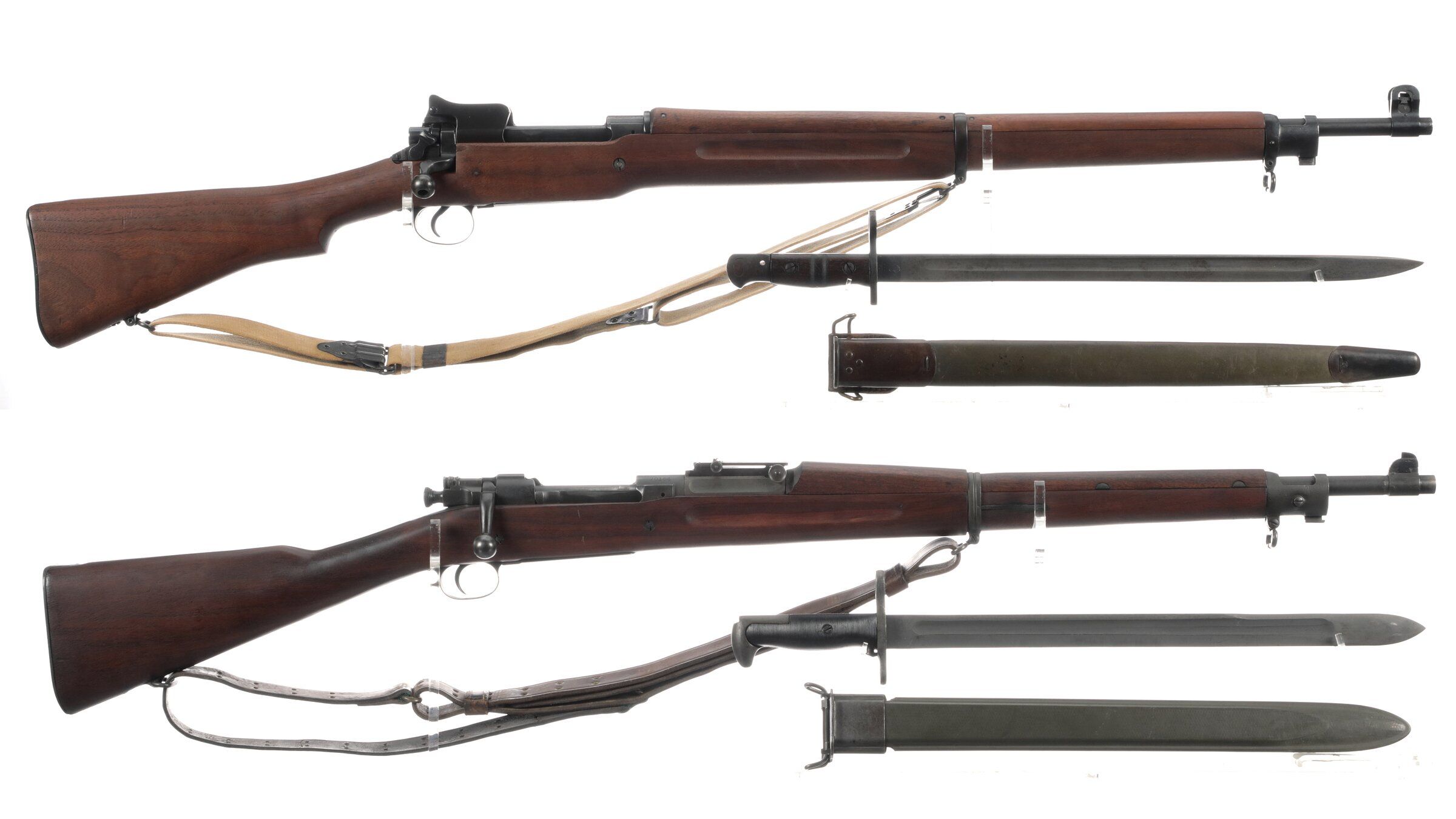 Two U.S. Military Bolt Action Rifles with Bayonets | Rock Island Auction