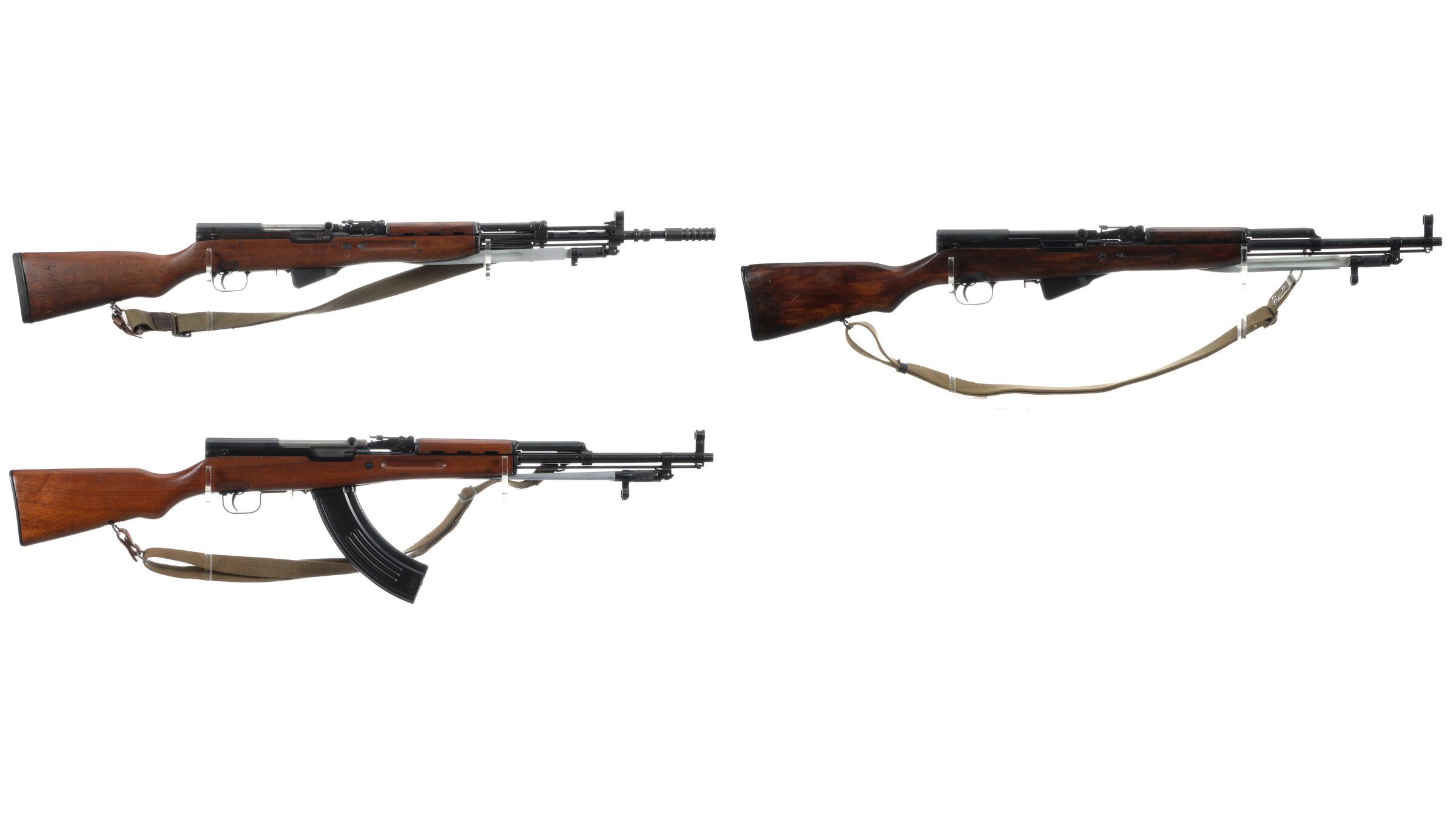 Three SKS Pattern Semi-Automatic Long Guns with Bayonets | Rock Island Auction