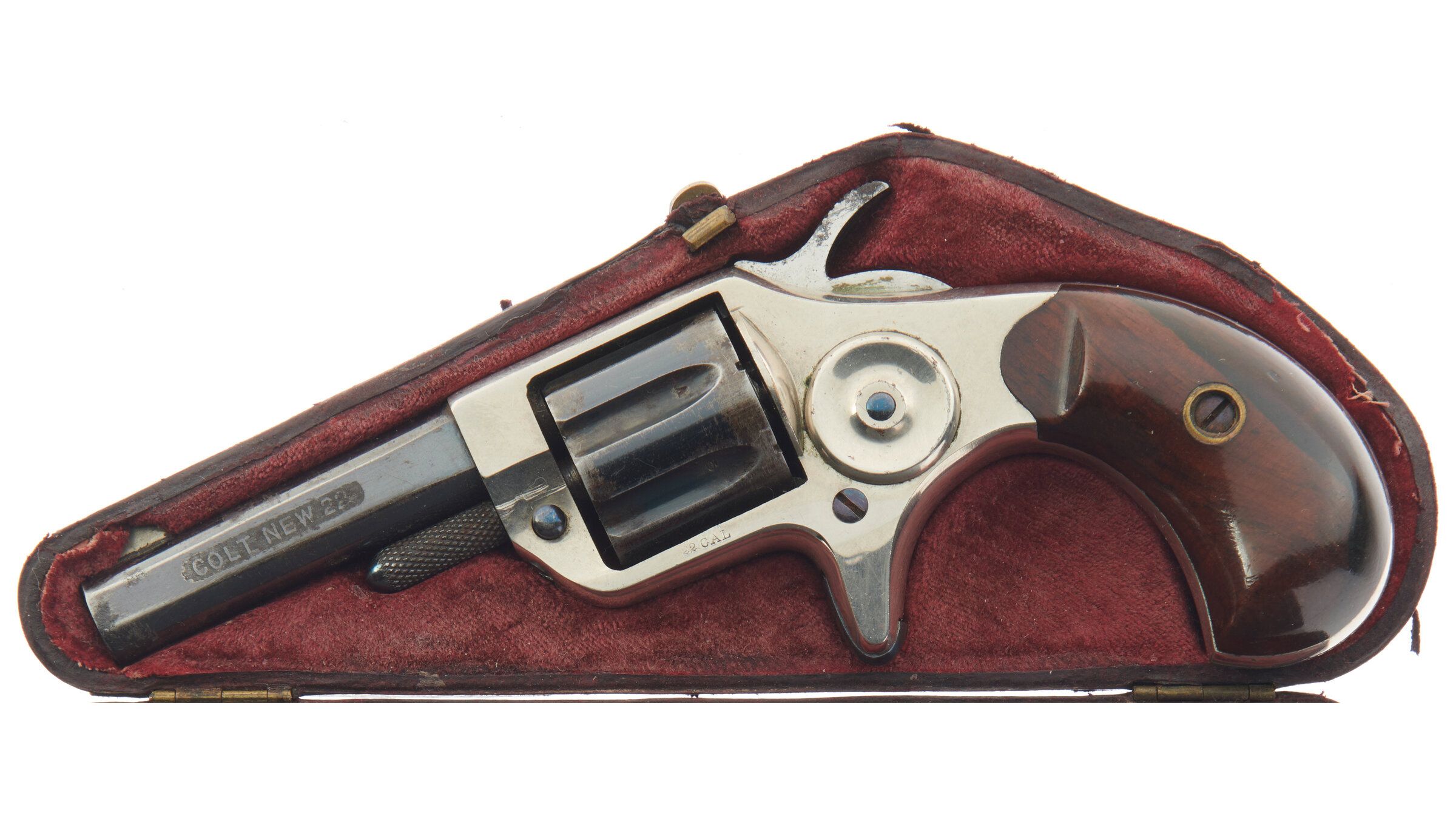 Cased E.M. Reilly & Co Retailer Marked Colt New Line 22 Revolver | Rock ...
