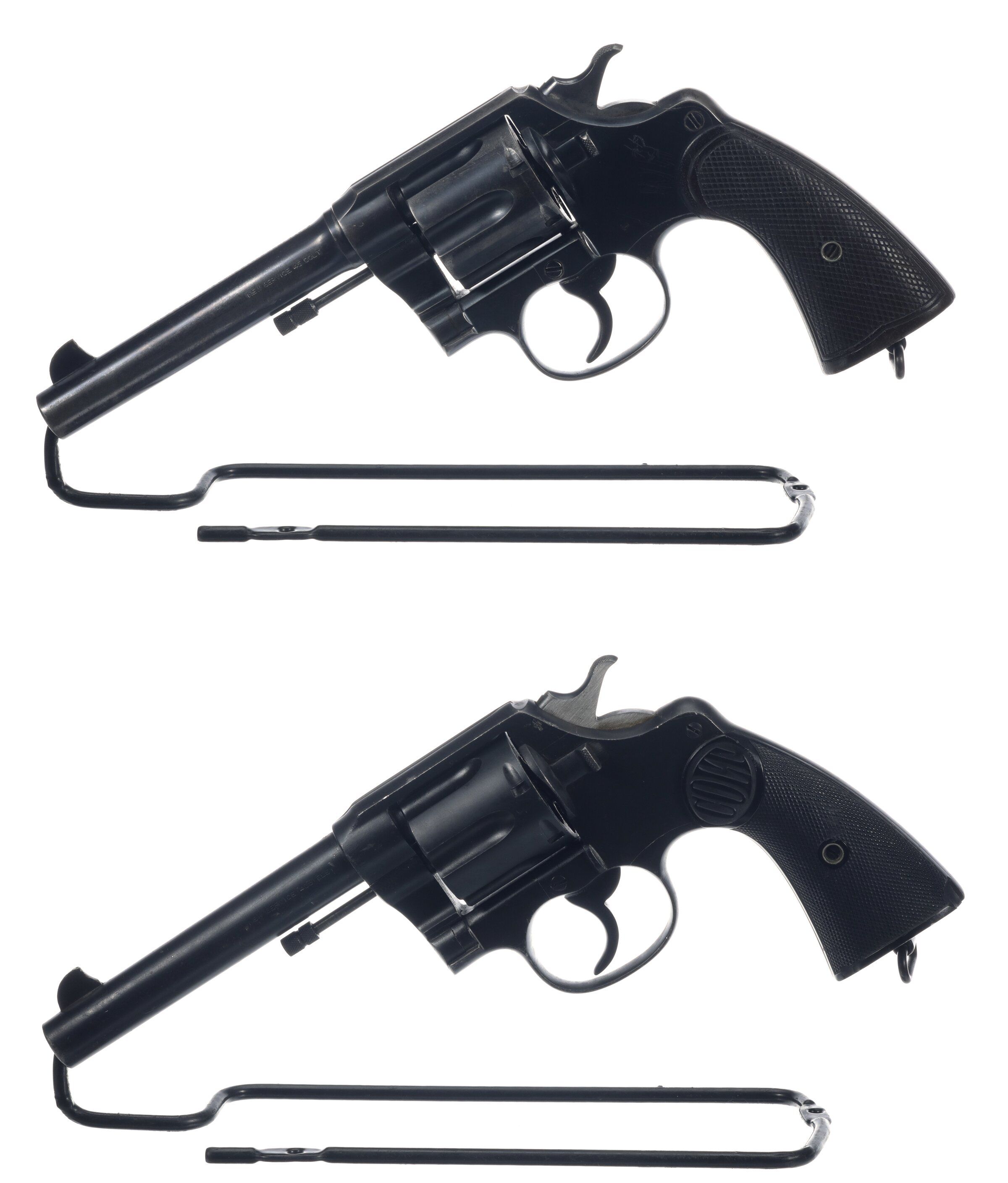 Two Colt New Service Double Action Revolvers | Rock Island Auction