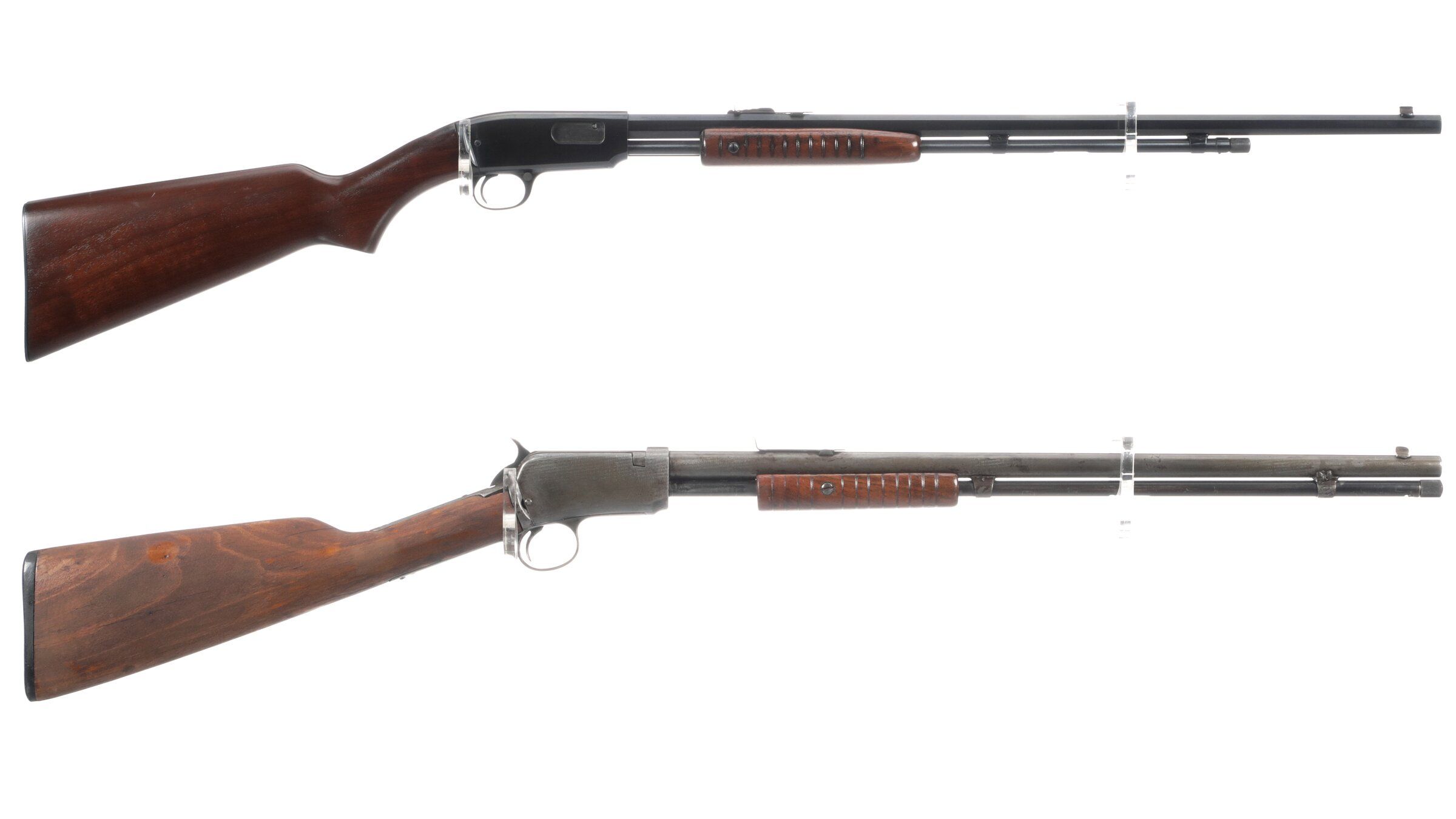 Two Winchester Slide Action Rifles | Rock Island Auction
