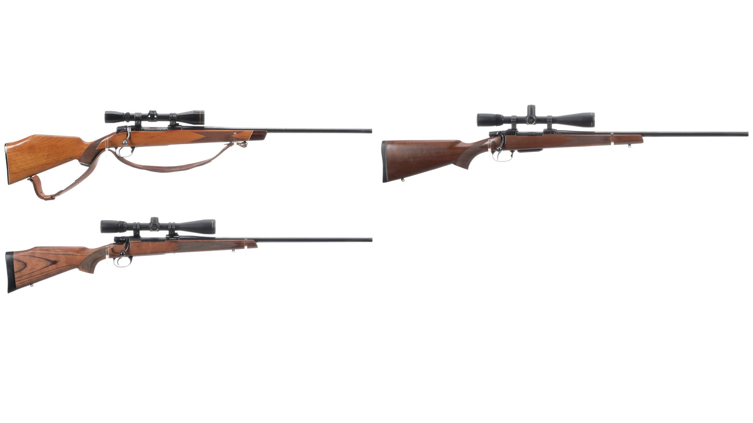 Three Scoped Bolt Action Rifles | Rock Island Auction