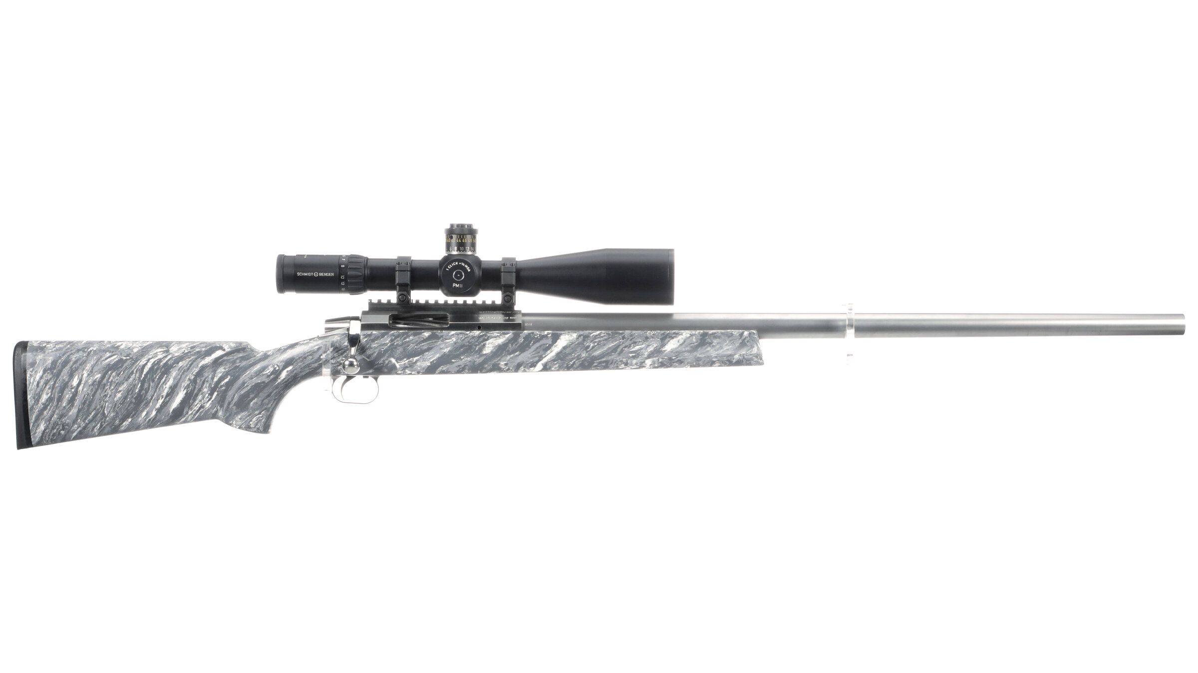 Scoped Bat Machine Co. Benchrest Single Shot Bolt Action Rifle | Rock ...