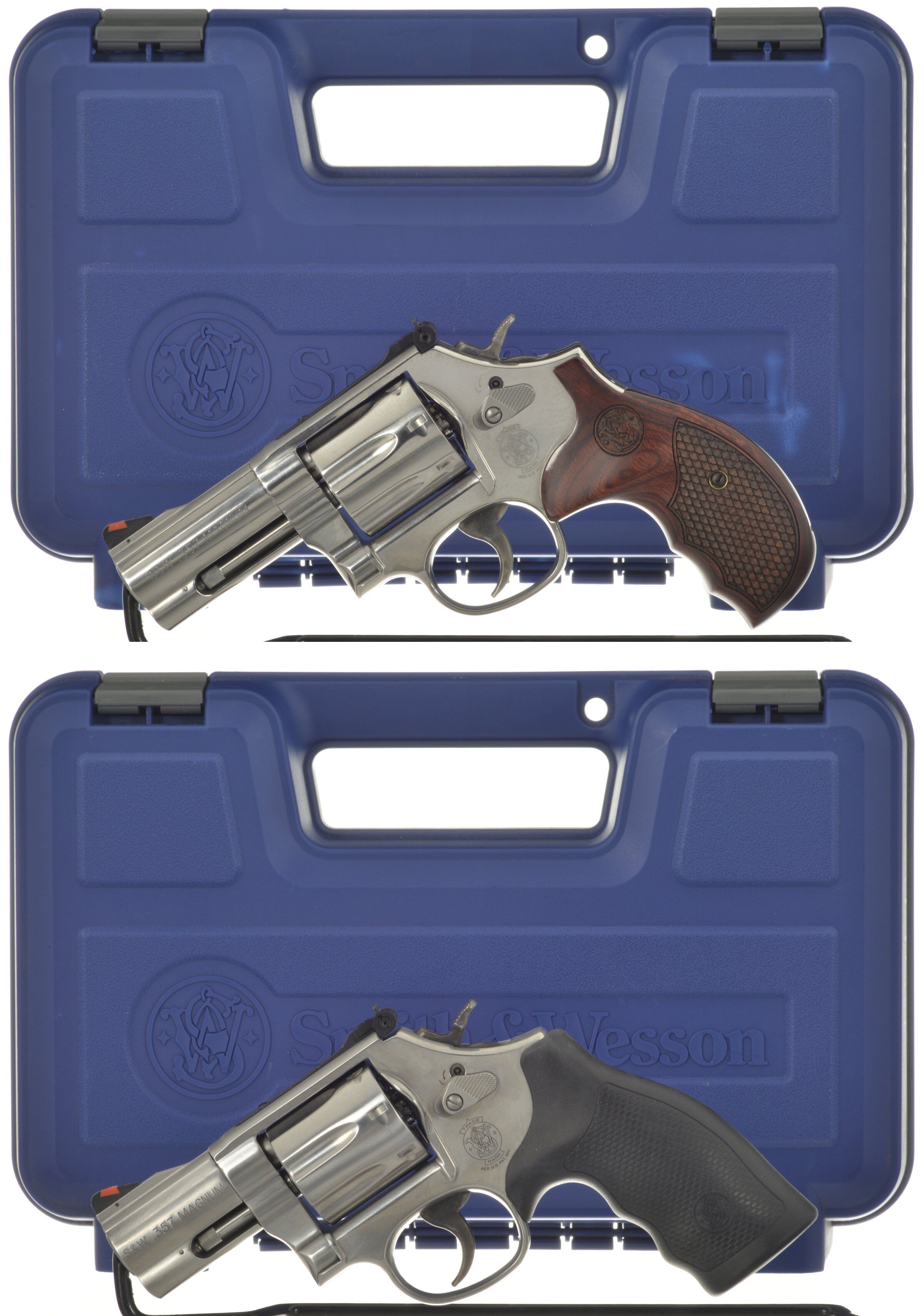 Two Smith & Wesson Model 686-6 Double Action Revolvers | Rock Island ...