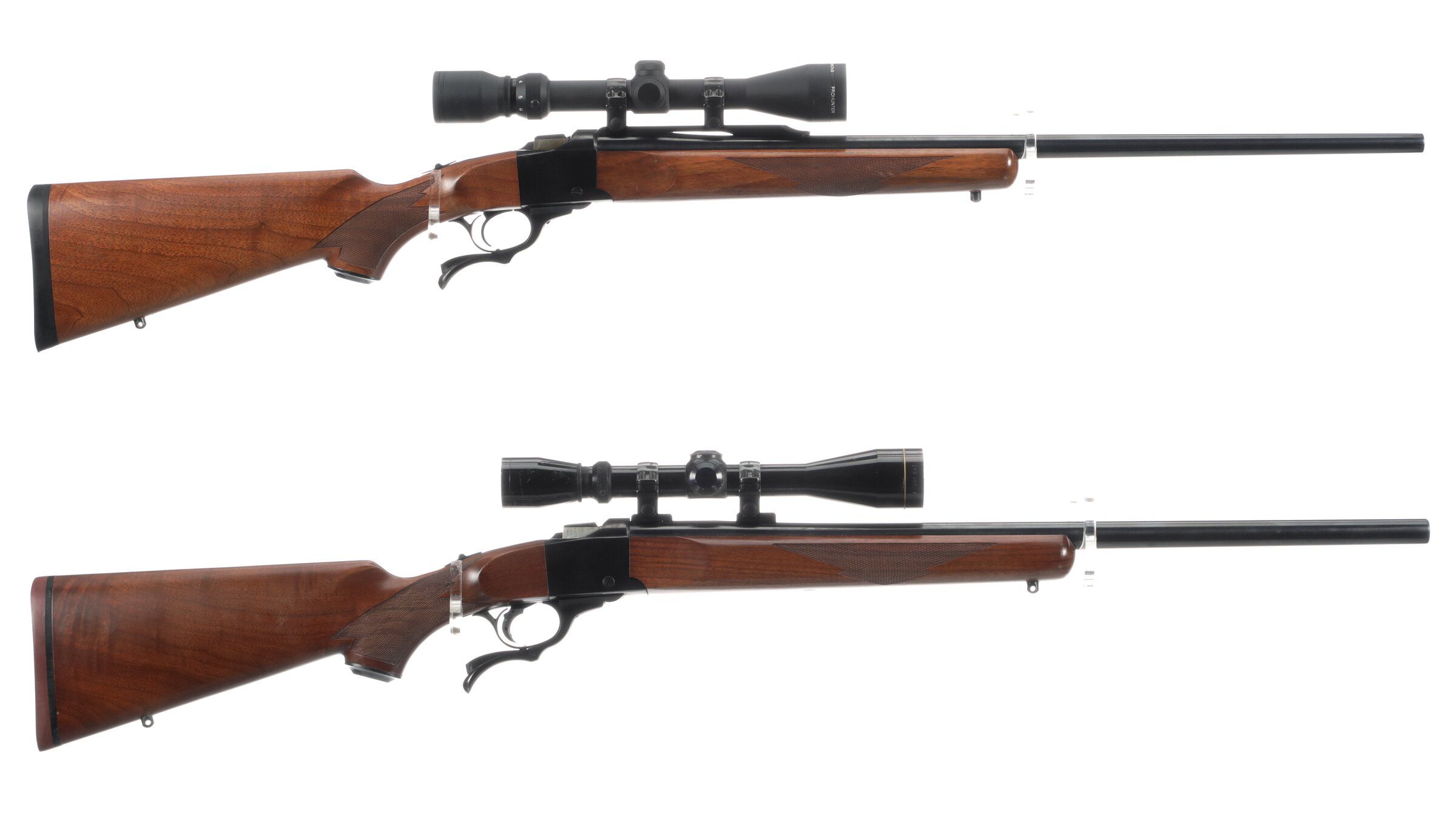 Two Ruger No. 1 Single Shot Falling Block Rifles with Scopes | Rock ...