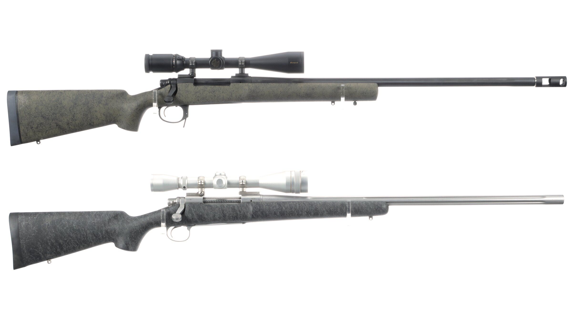 Two Remington Model 700 Bolt Action Rifles with Scopes | Rock Island ...