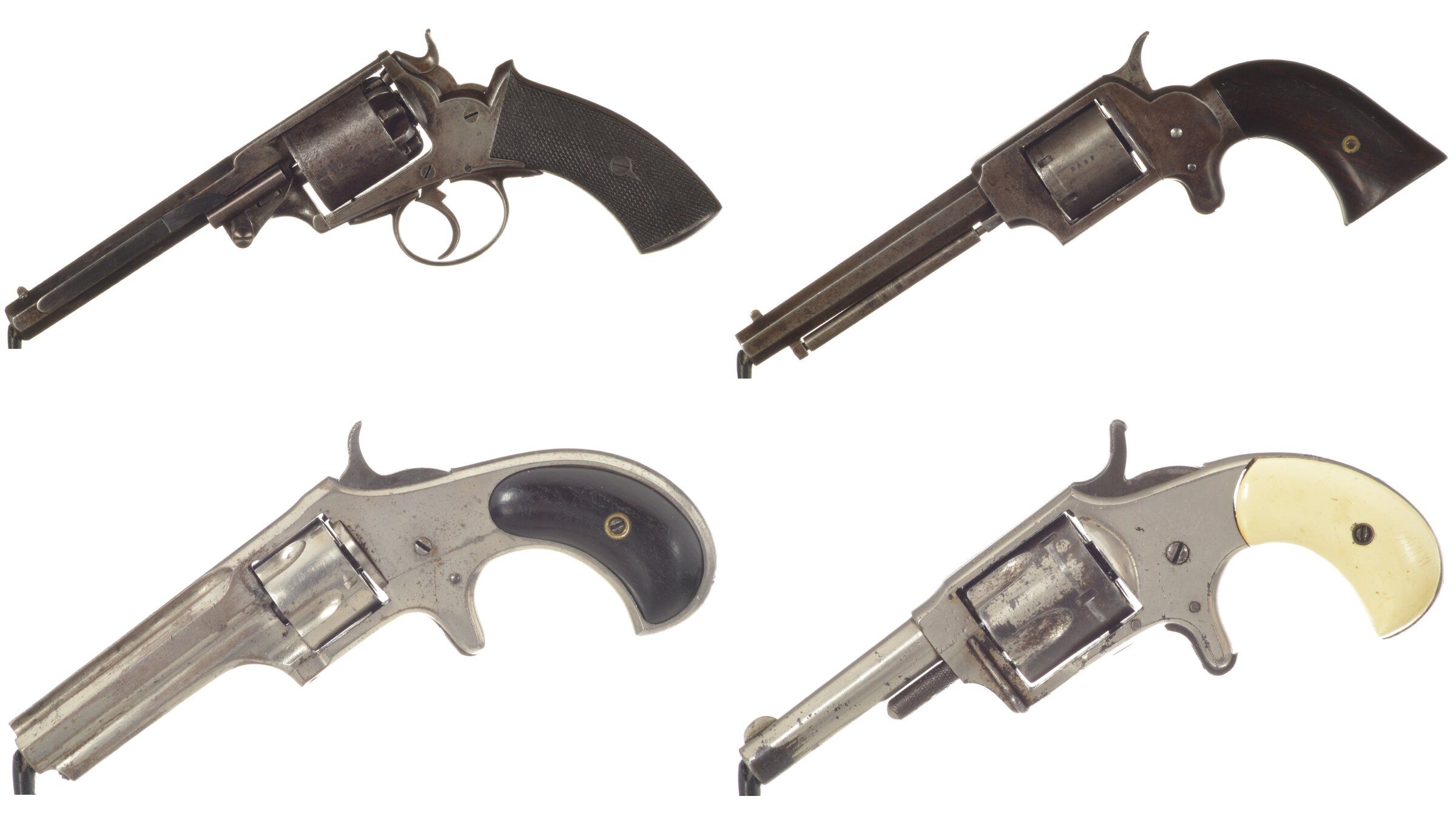 Four Antique Revolvers | Rock Island Auction