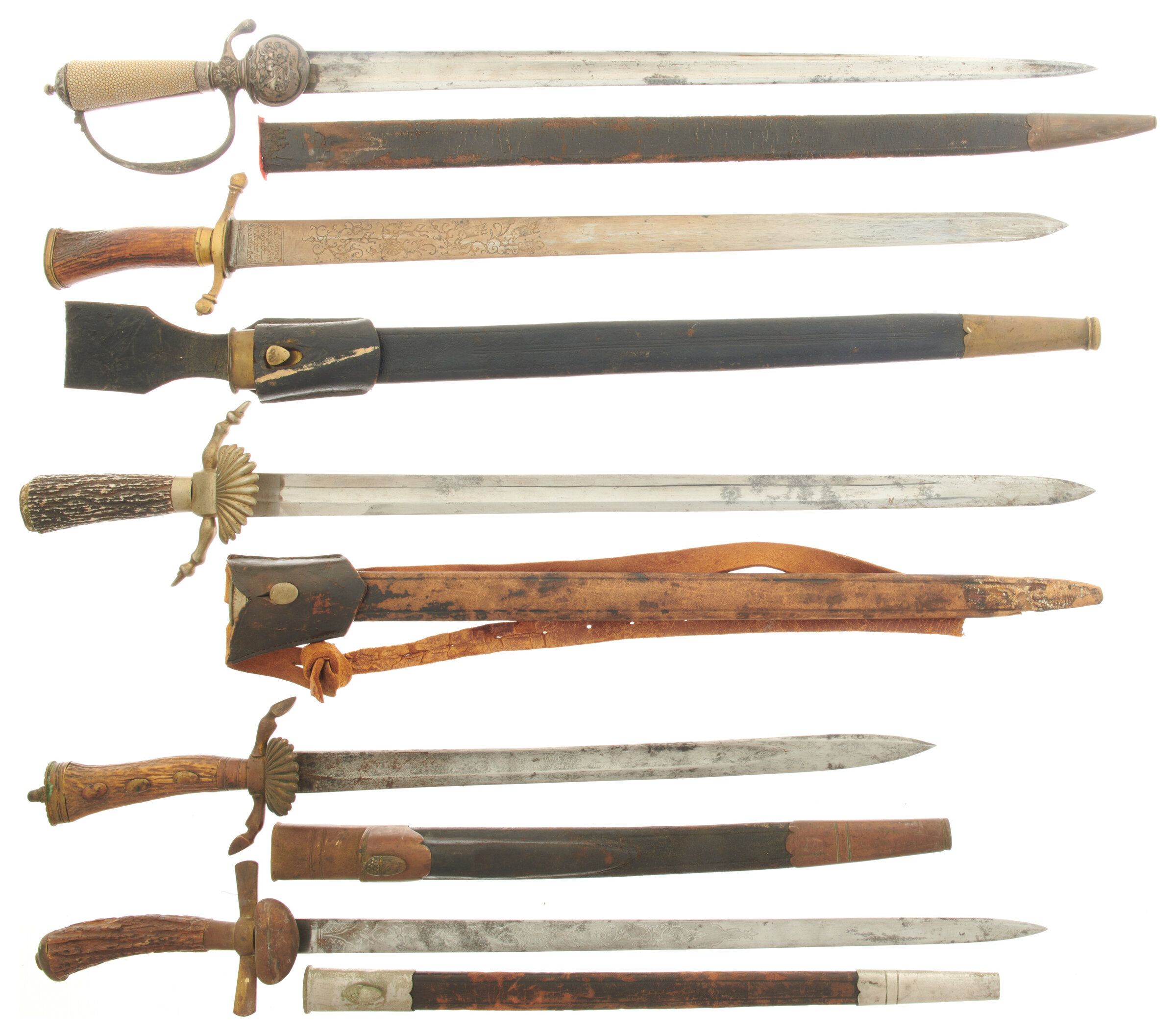Five German Deer Catcher Daggers | Rock Island Auction