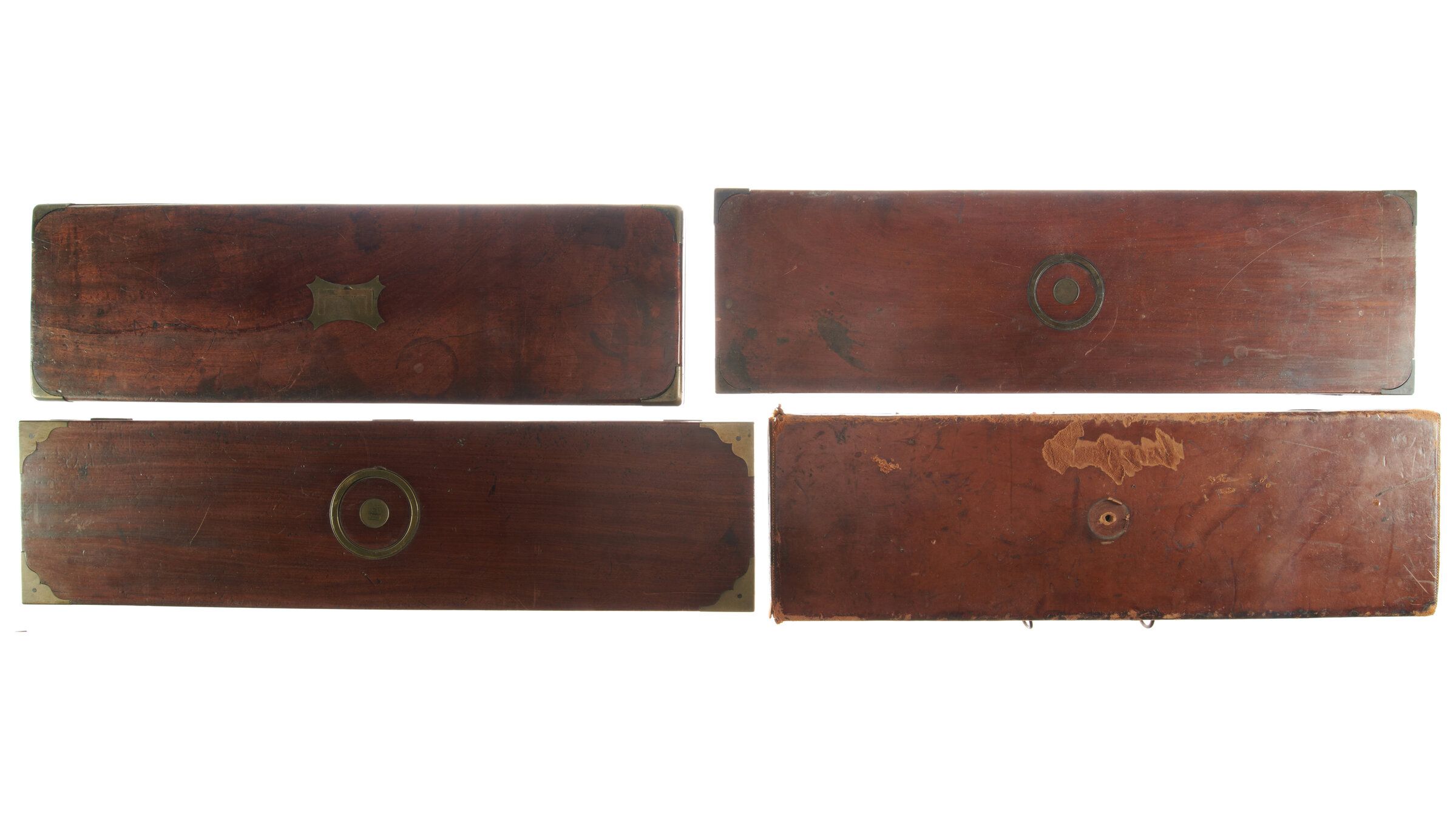 Four Vintage Long Gun cases and Trade Labels | Rock Island Auction