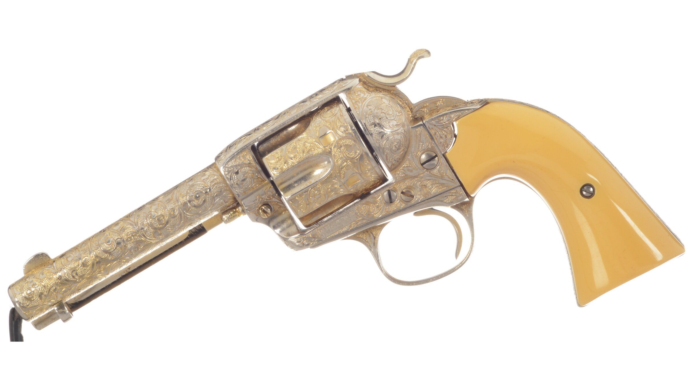 Engraved Gold Plated Colt Bisley Model Single Action Army | Rock Island ...