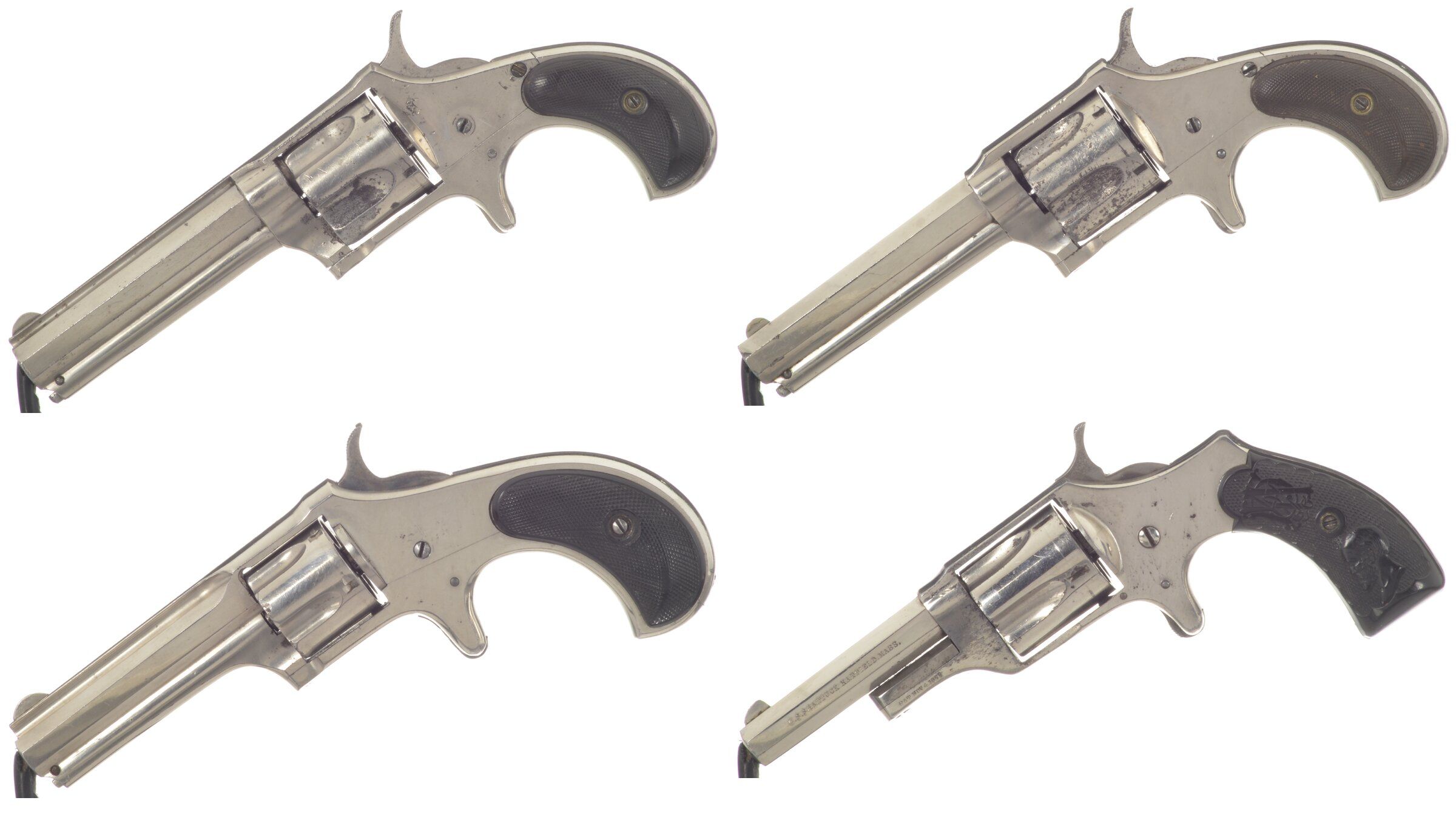 Four Antique American Spur Trigger Pocket Revolvers | Rock Island Auction