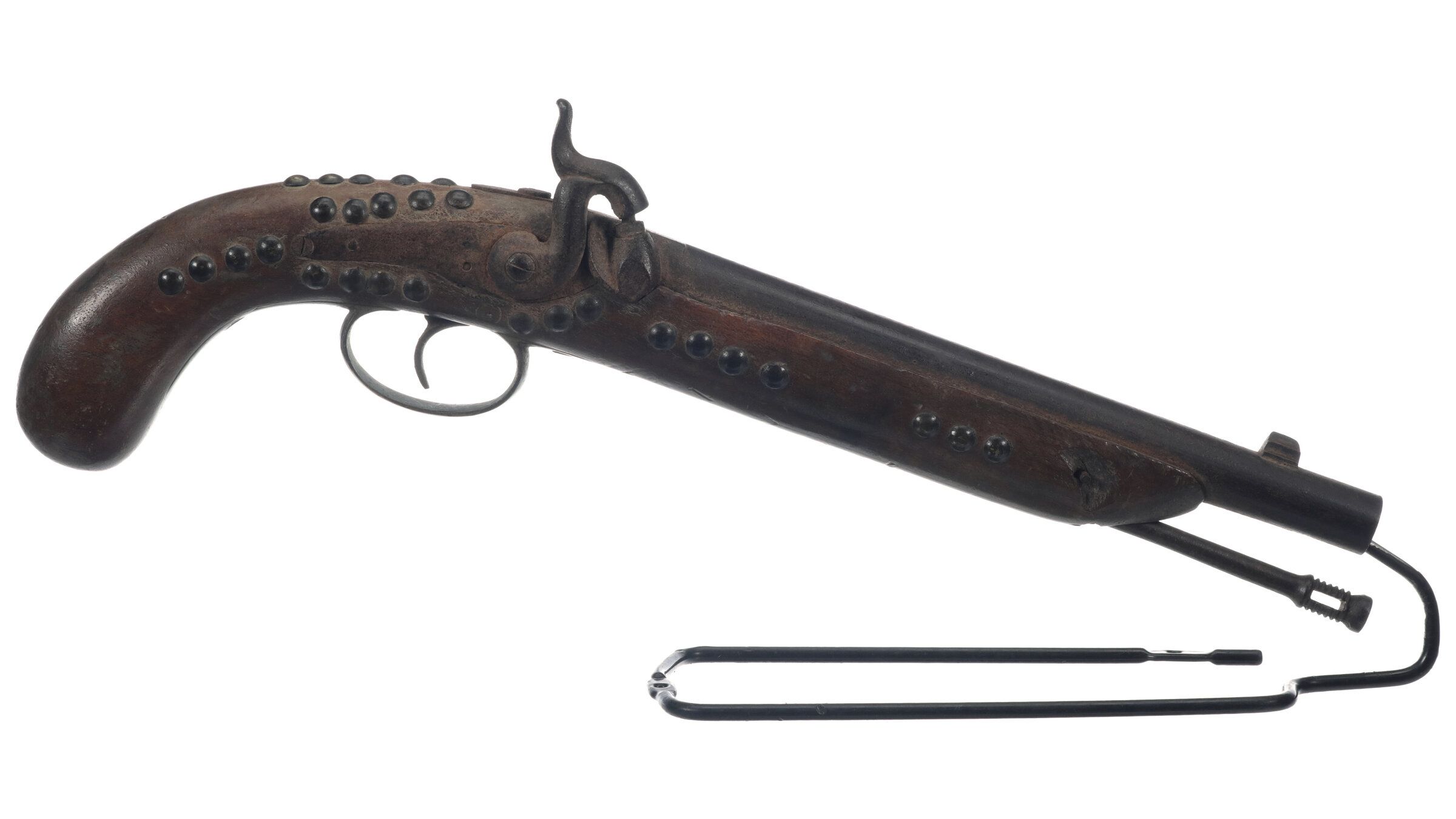 Native American Style Tack Decorated Percussion Pistol | Rock Island ...