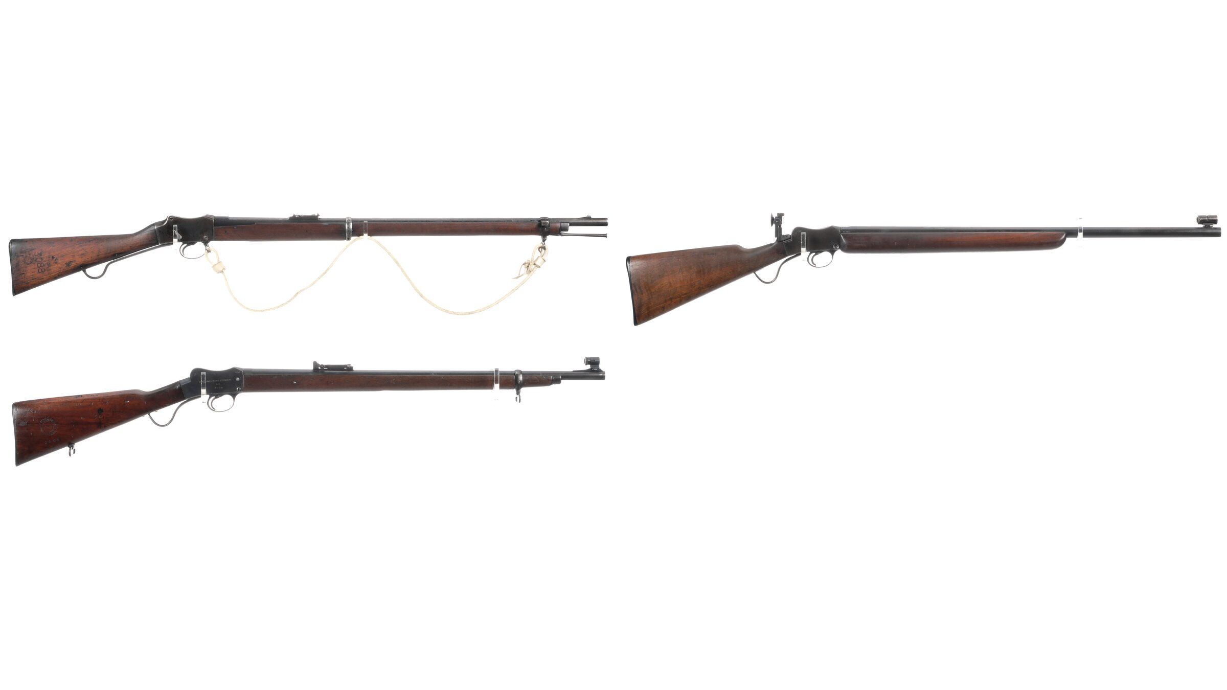 Three Martini-Henry Pattern Falling Block Rifles | Rock Island Auction