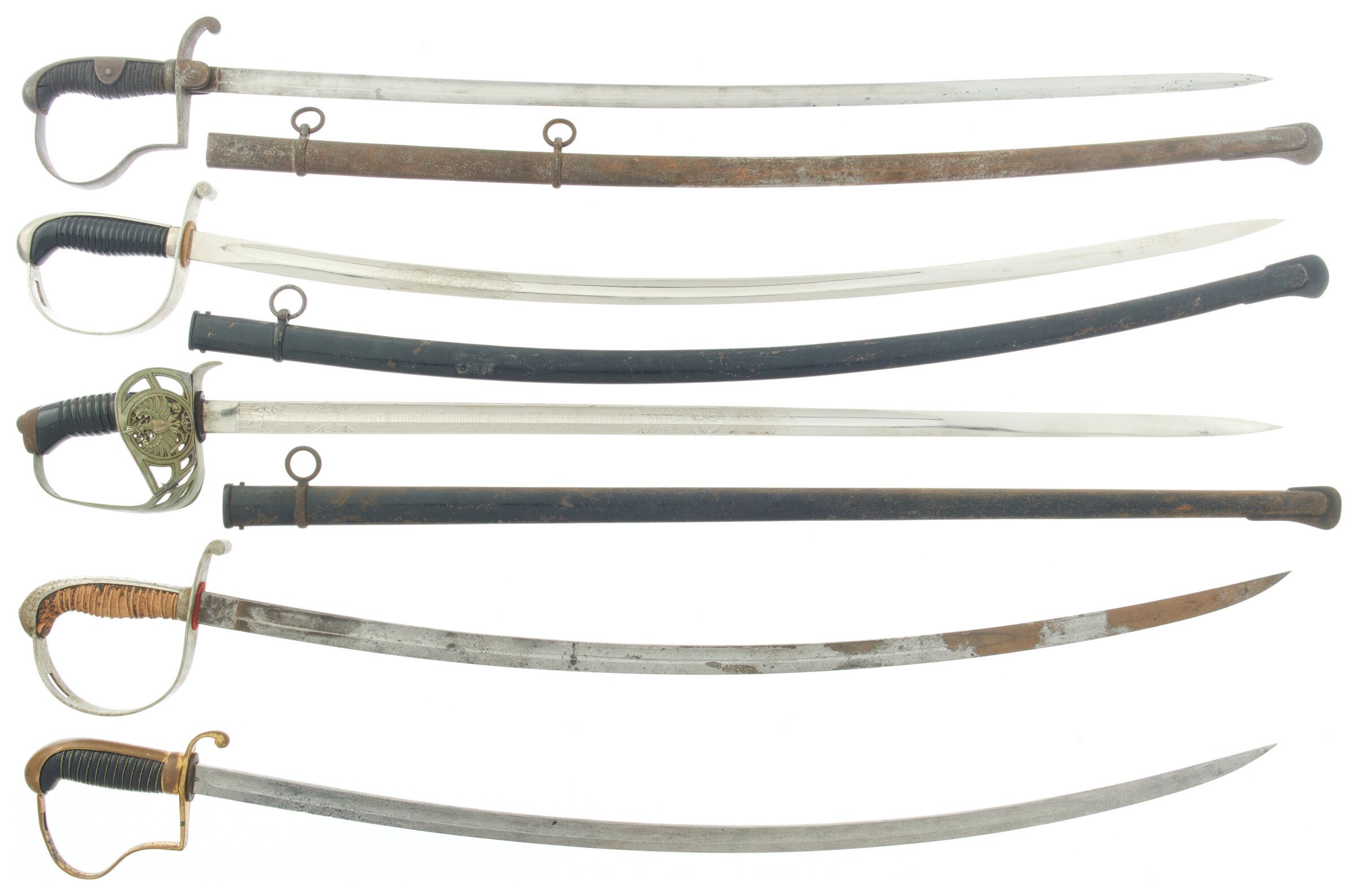 Grouping of Primarily Prussian/German Military Pattern Swords | Rock ...