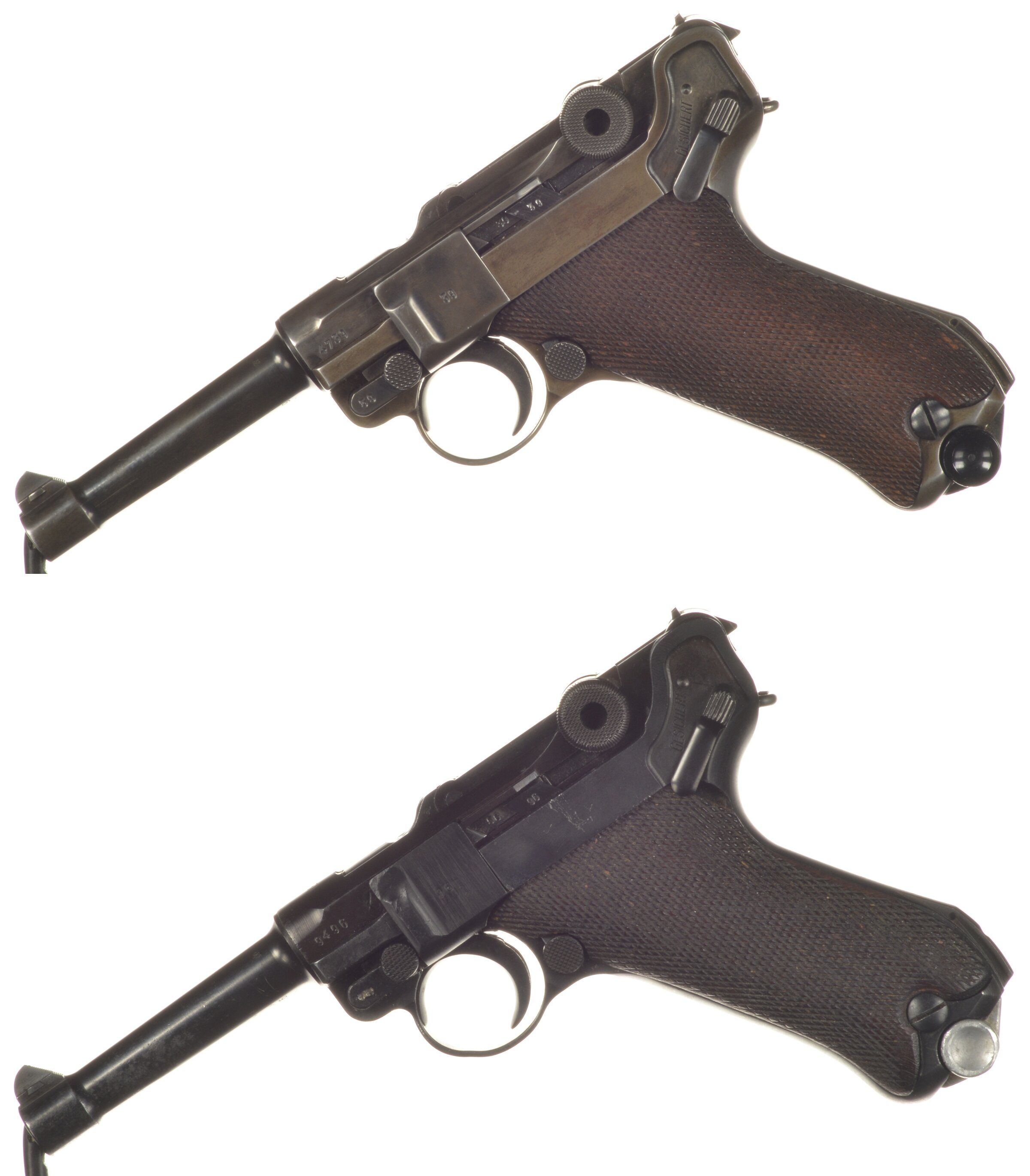 Two World War II Era German Luger Semi-Automatic Pistols | Rock Island ...
