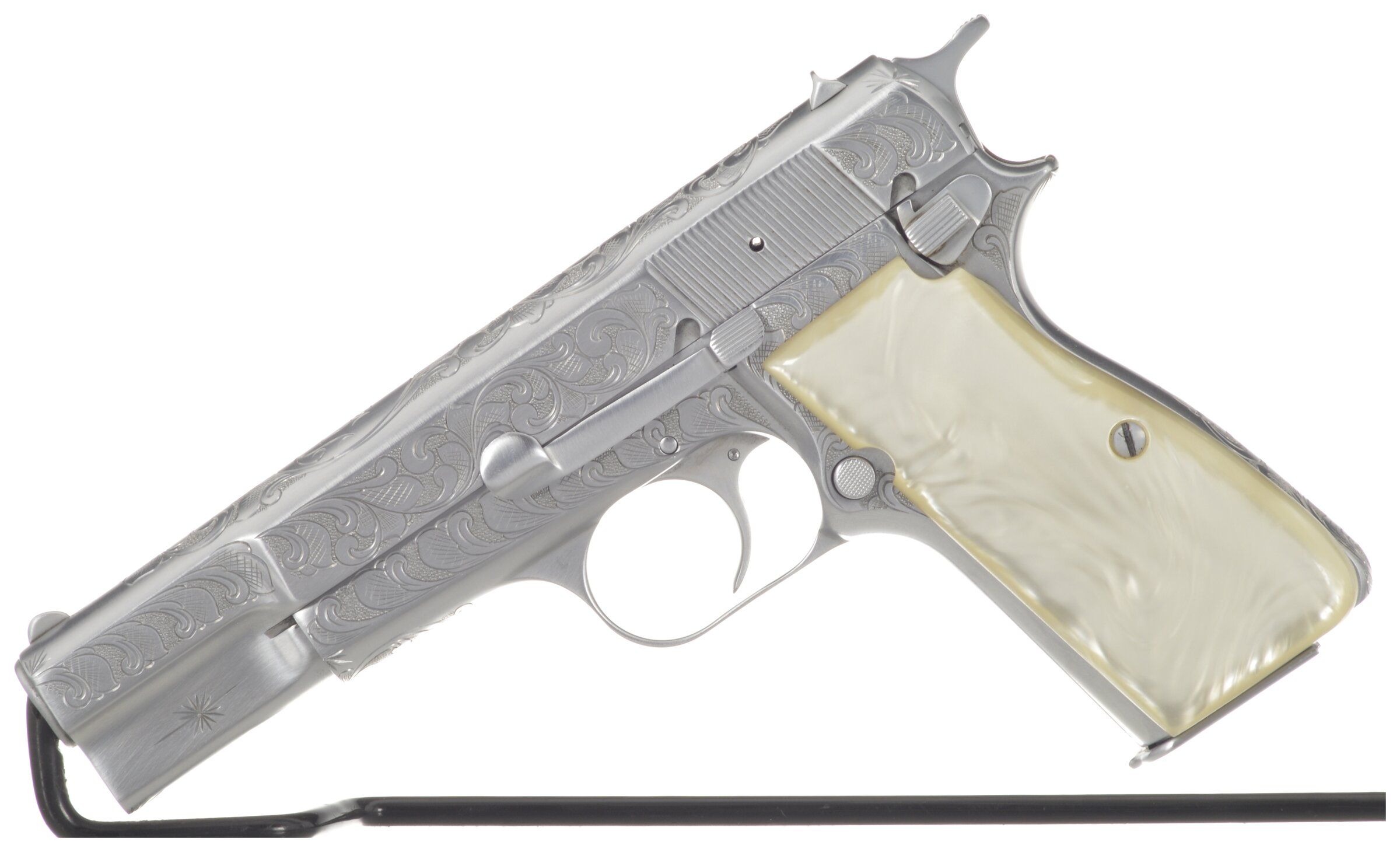 Engraved Fabrique Nationale High Power Semi-Automatic Pistol | Rock ...
