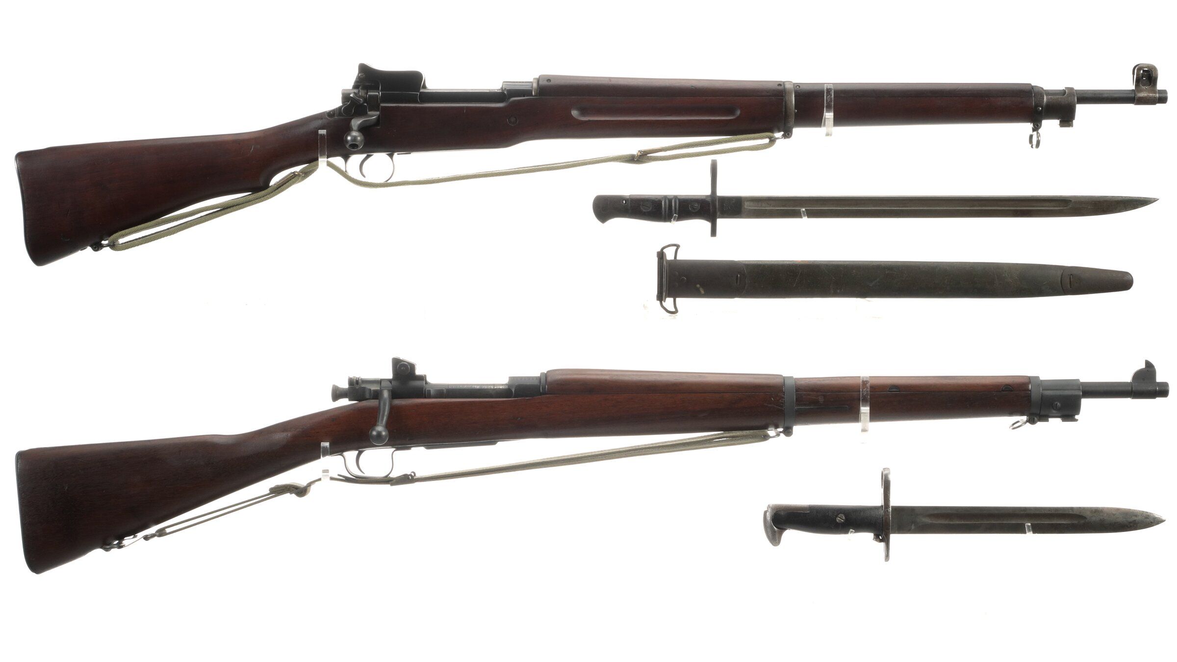 Two U.S. Military Bolt Action Rifles with Bayonets | Rock Island Auction