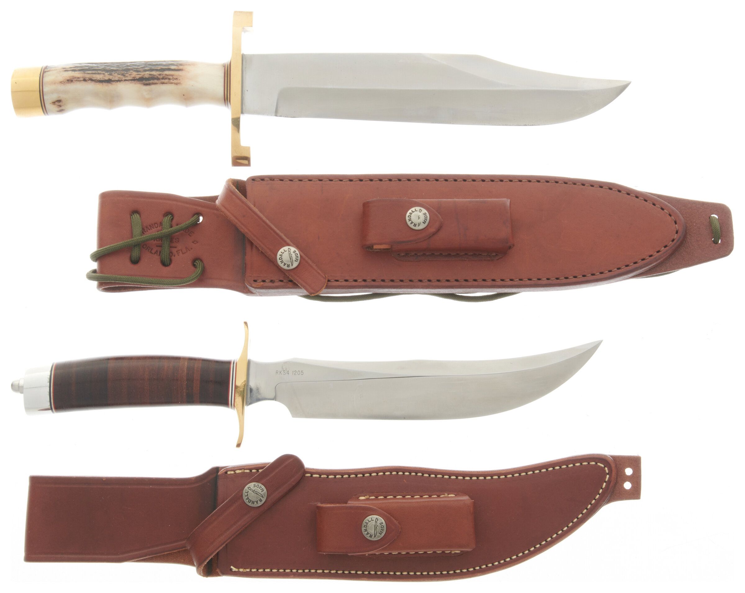 Two Randall Knives With Sheaths Rock Island Auction