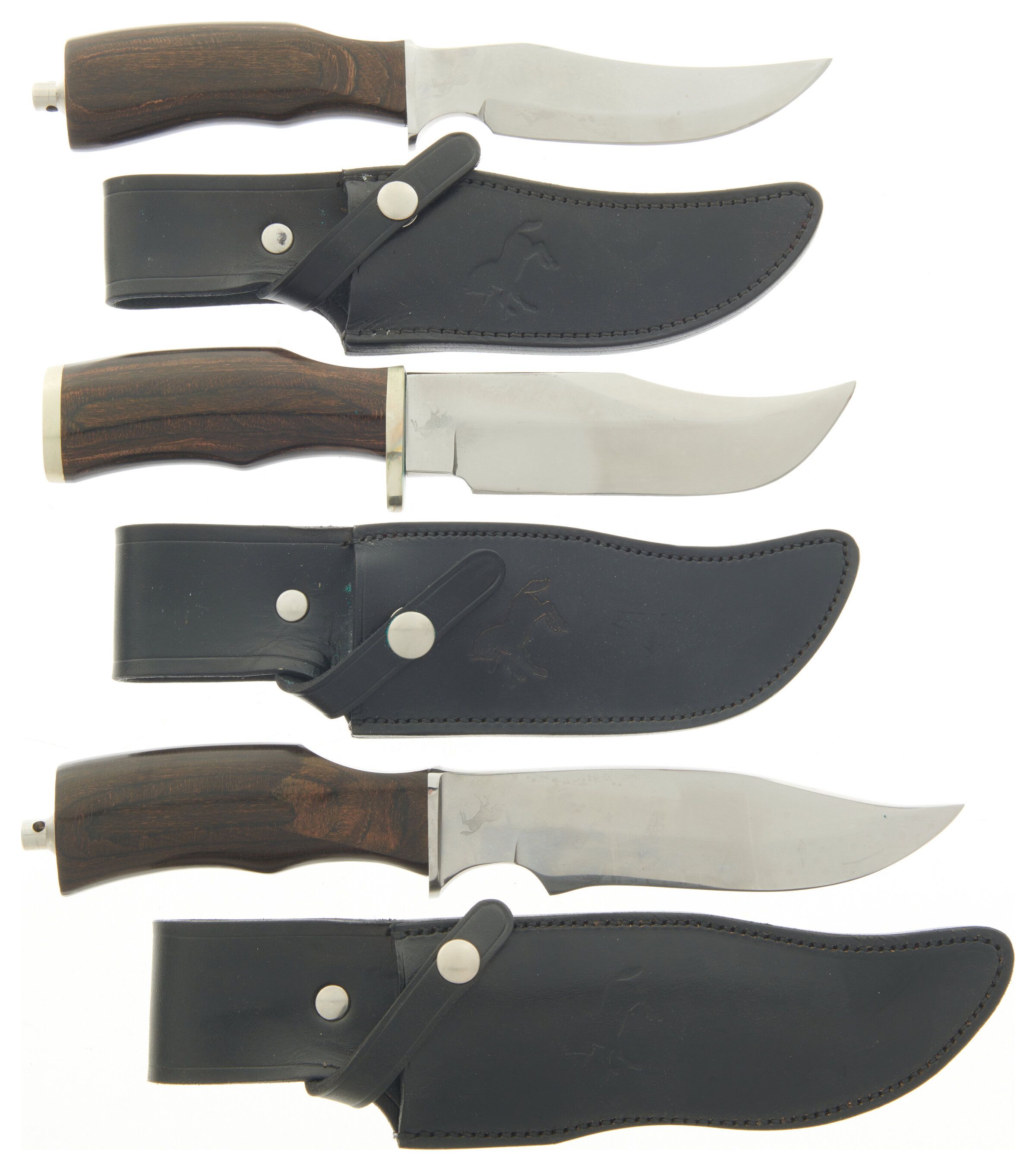 Three Colt Sheffield Knives with Sheaths | Rock Island Auction