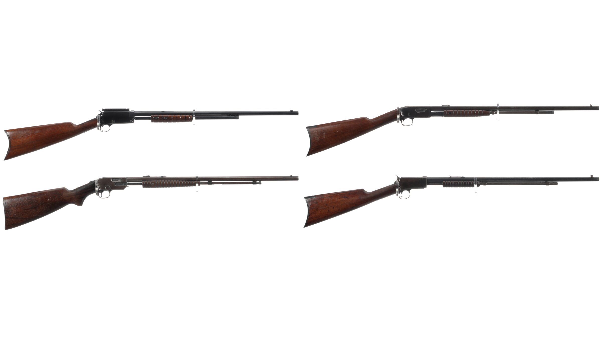 Four American Slide Action Rifles | Rock Island Auction