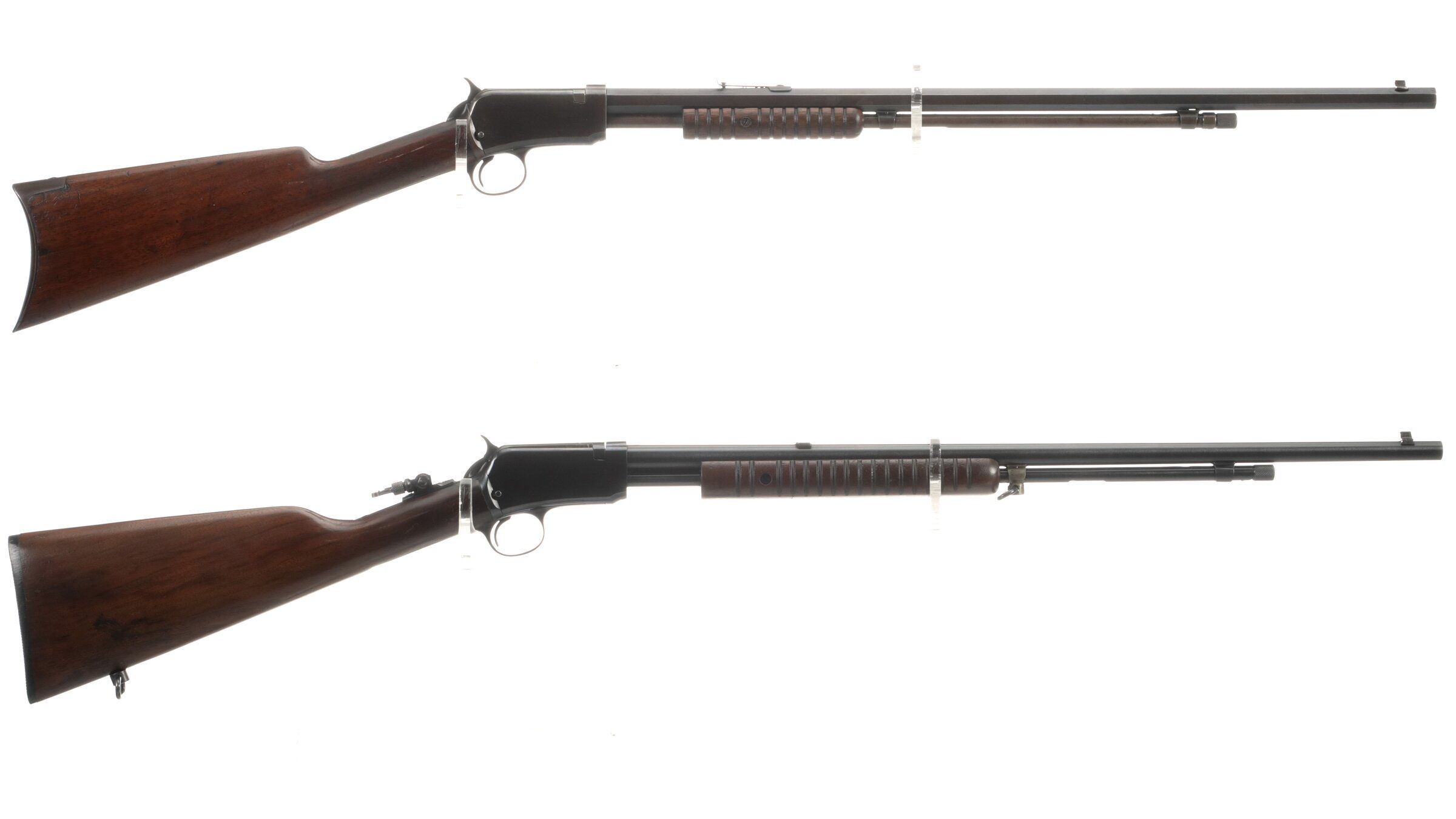 Two Winchester Slide Action Rifles | Rock Island Auction