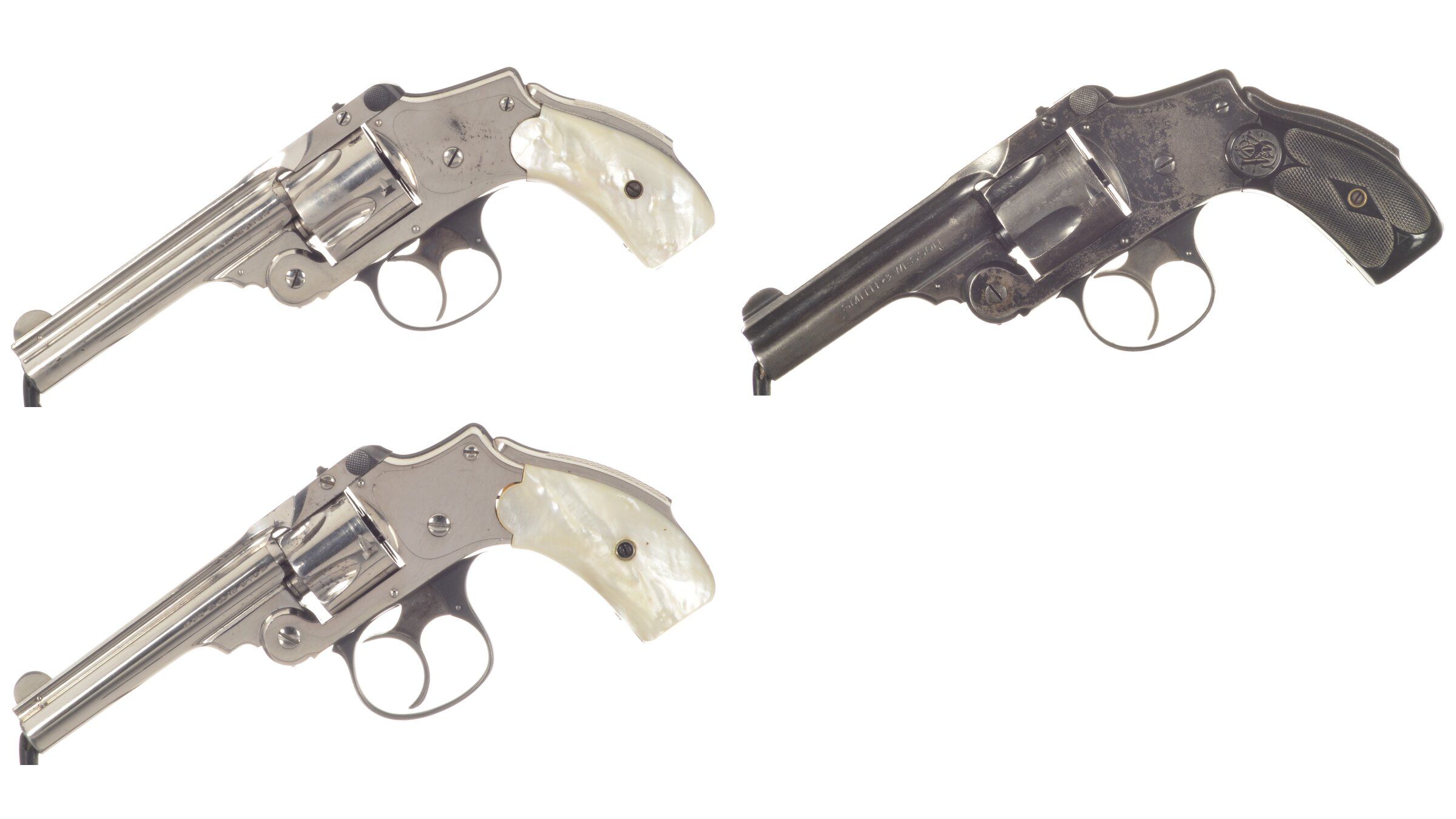 Three Smith & Wesson Safety Hammerless Double Action Revolvers | Rock ...