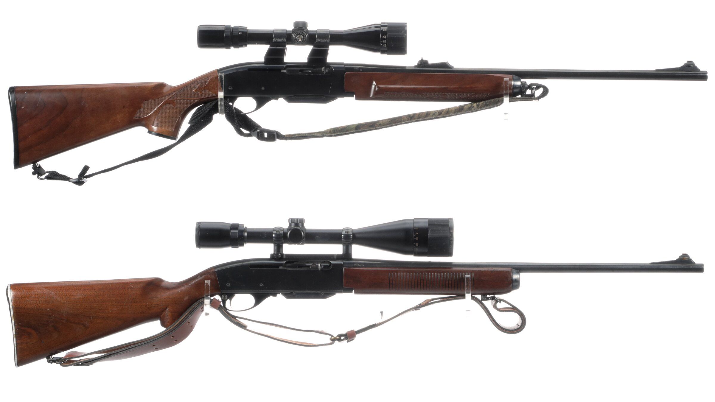 Two Remington Semi-Automatic Sporting Rifles with Scopes | Rock Island ...