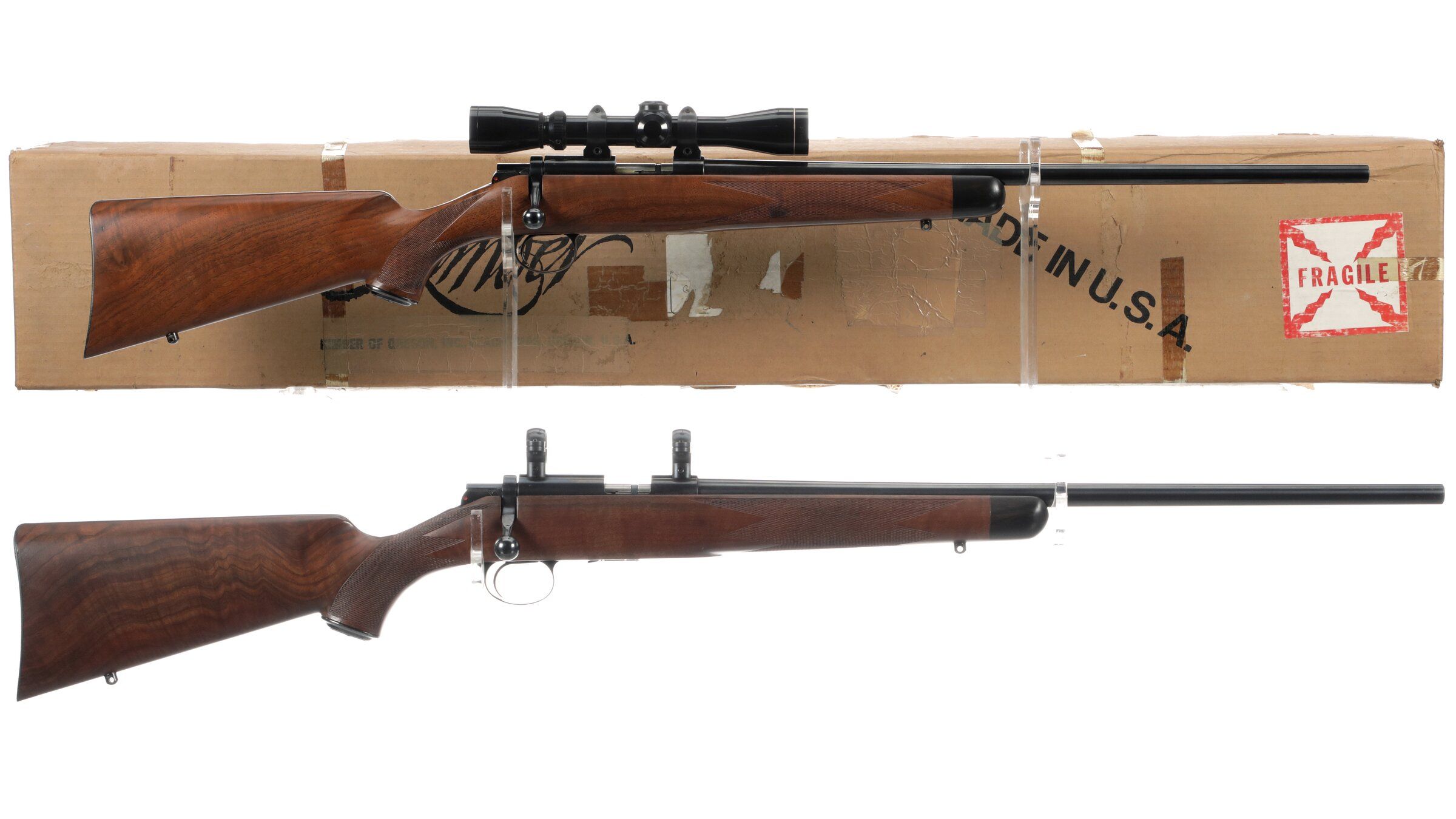 Two Kimber Model 82 Bolt Action Rifles | Rock Island Auction