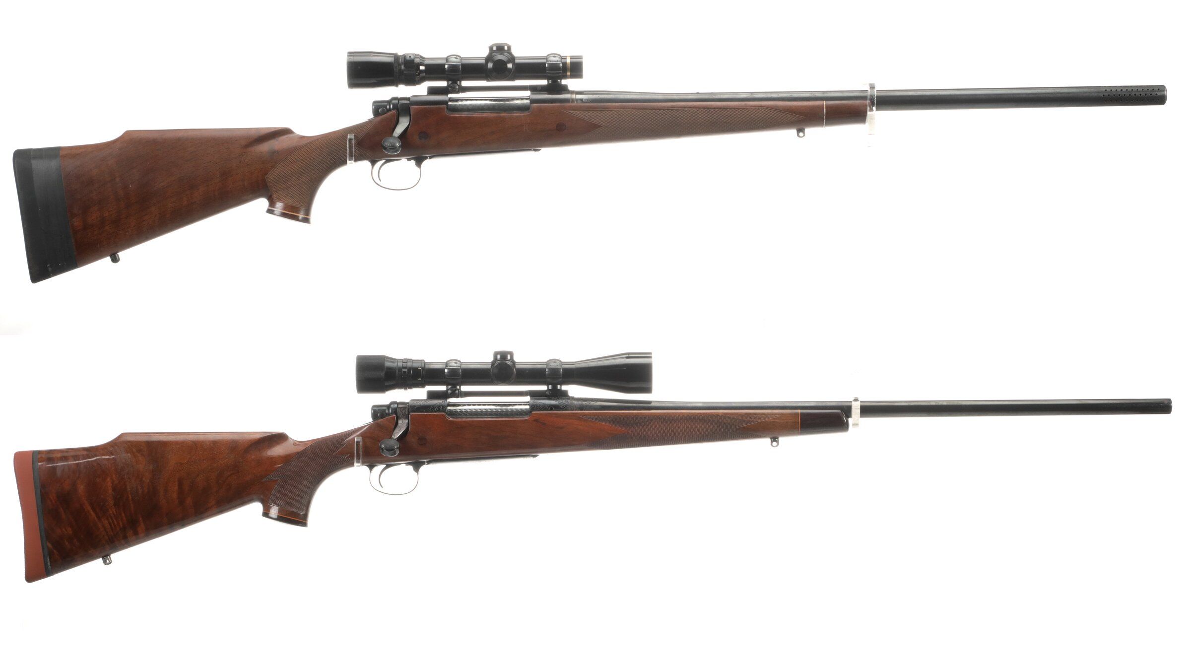 Two Remington Bolt Action Rifles with Scopes | Rock Island Auction