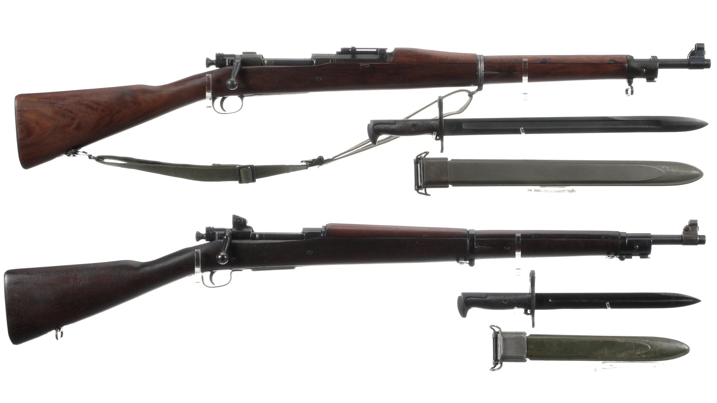Two U.S. Military Bolt Action Rifles with Bayonets | Rock Island Auction