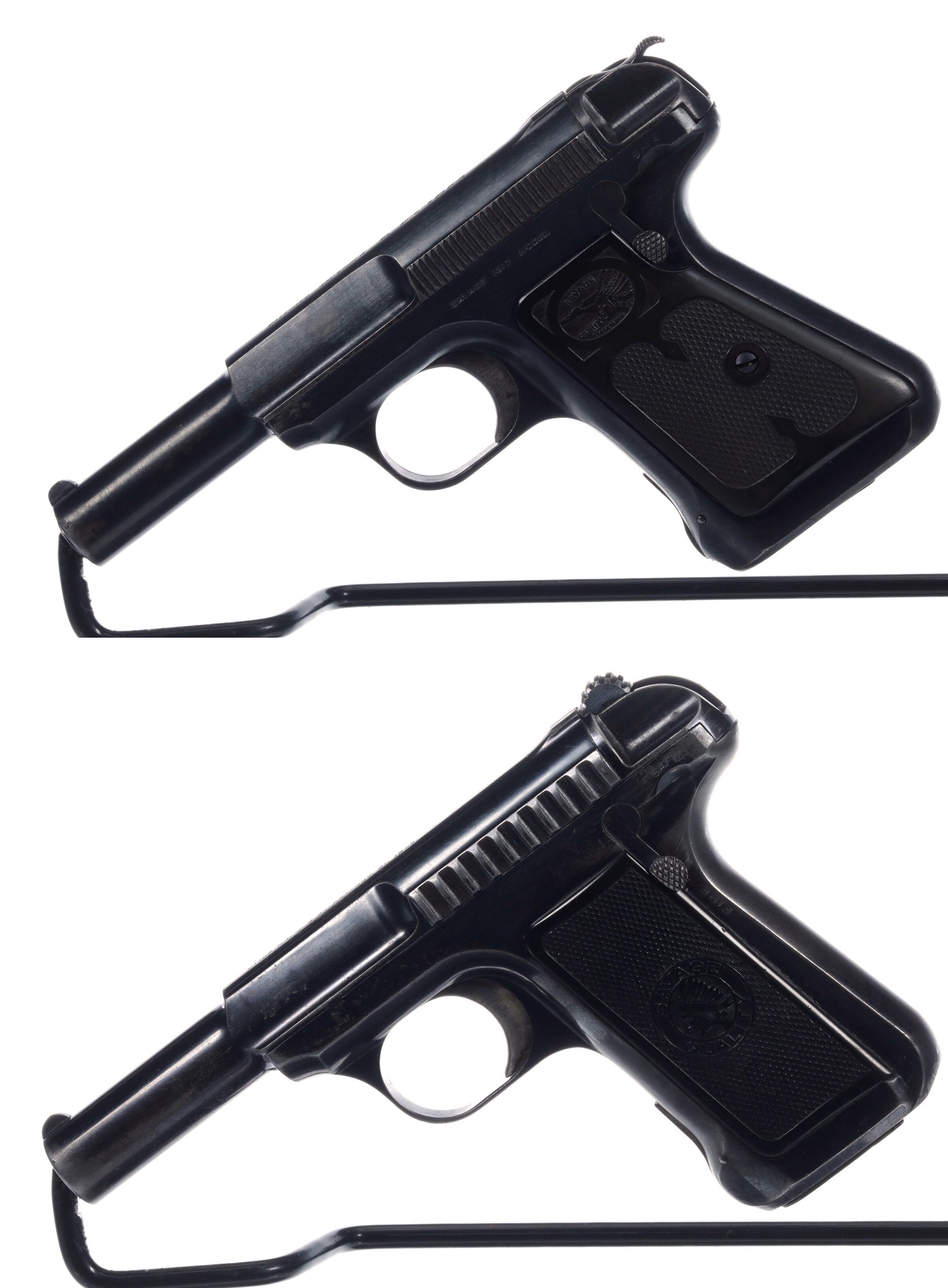 Two Savage Semi-Automatic Pistols with Holsters | Rock Island Auction