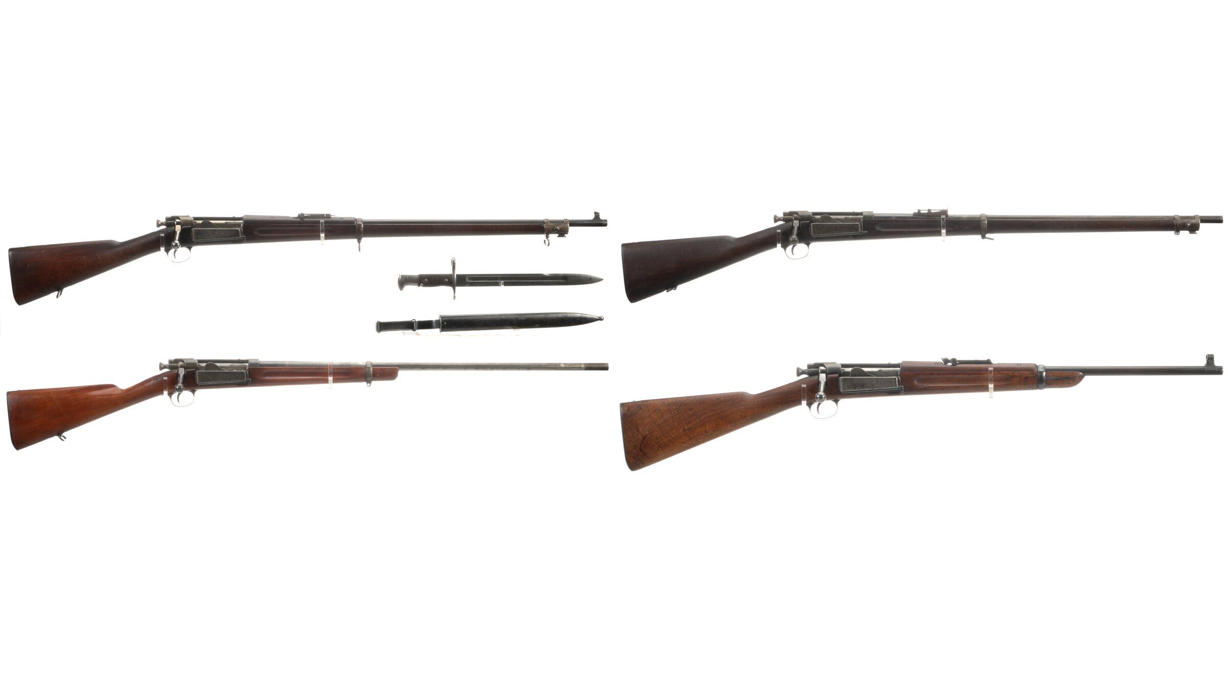 Four Krag-Jorgensen Bolt Action Rifles | Rock Island Auction