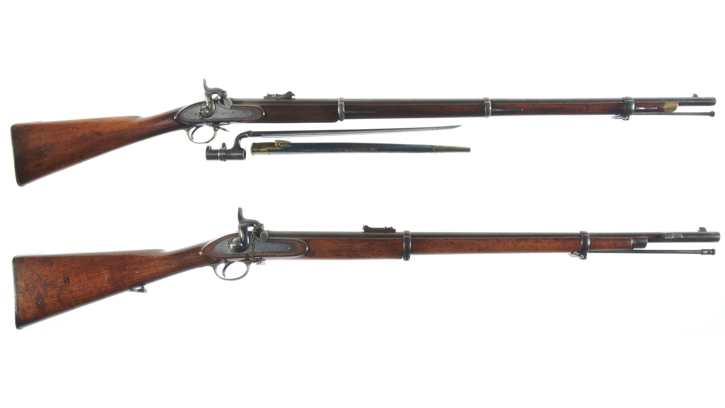 Two English Military Pattern Percussion Rifles | Rock Island Auction
