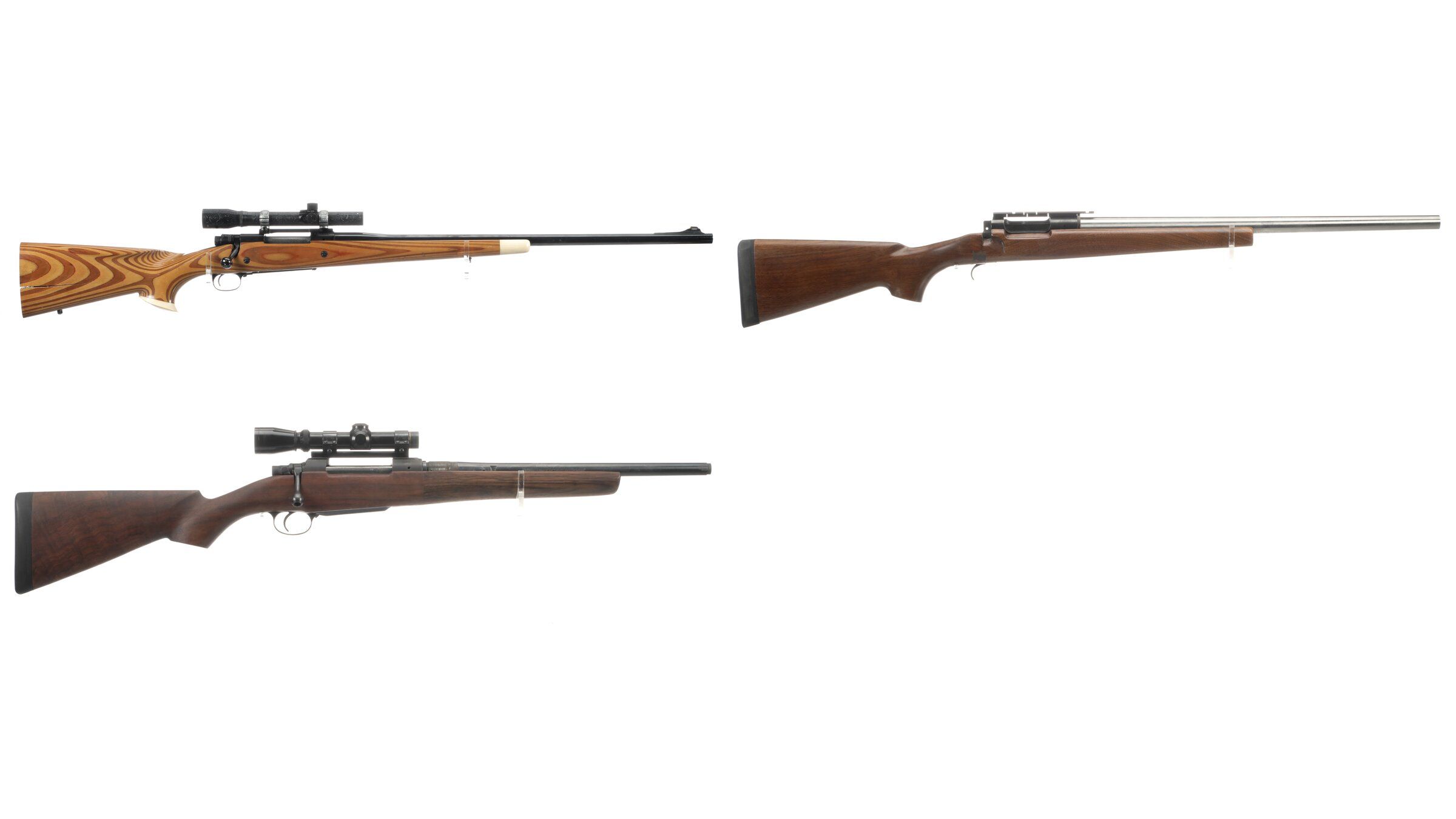 Three Custom Sporting Bolt Action Rifles | Rock Island Auction